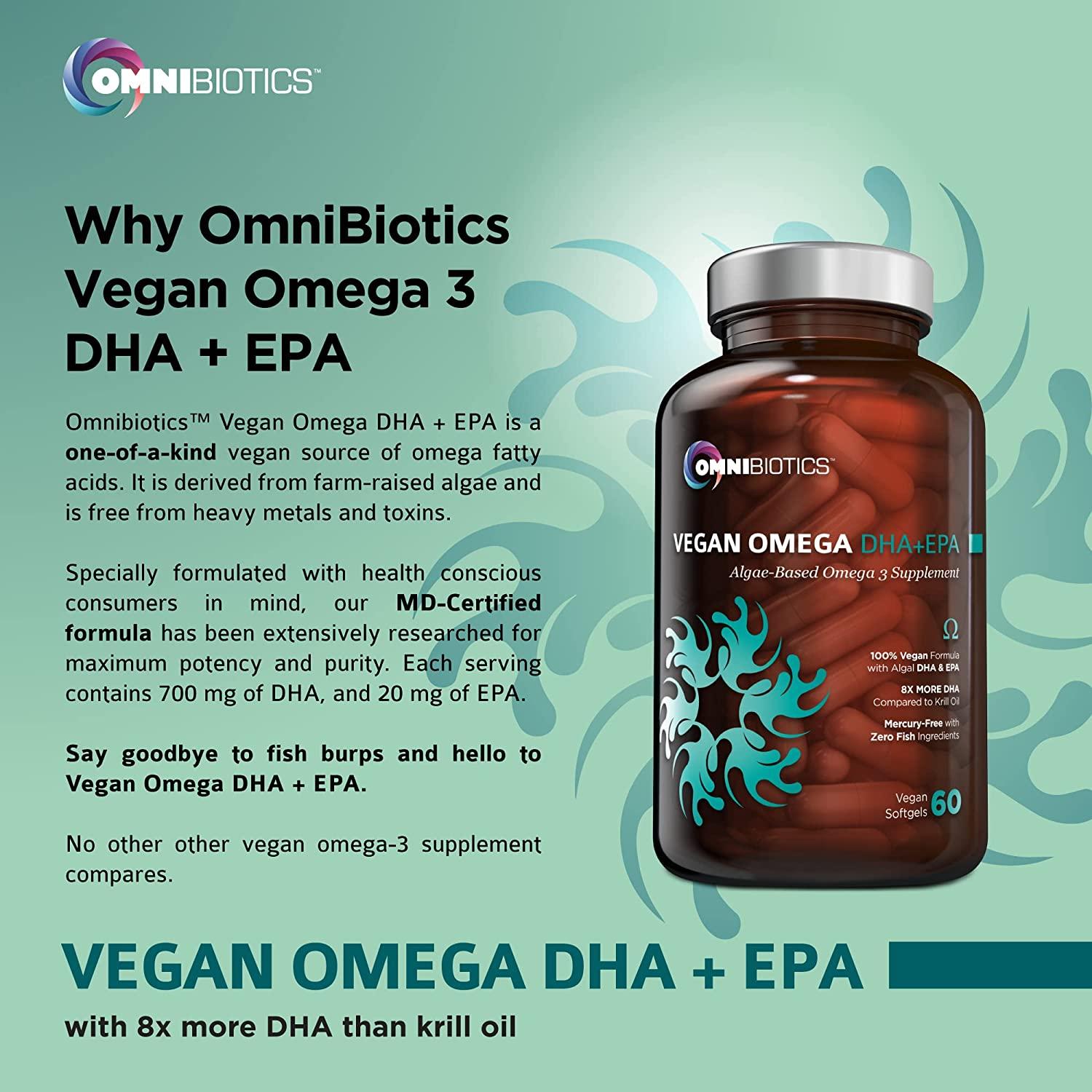 Vegan Omega DHA EPA MD-Certified Prenatal Supplement | Algal Omega-3 | 8X More DHA Than Krill ...
