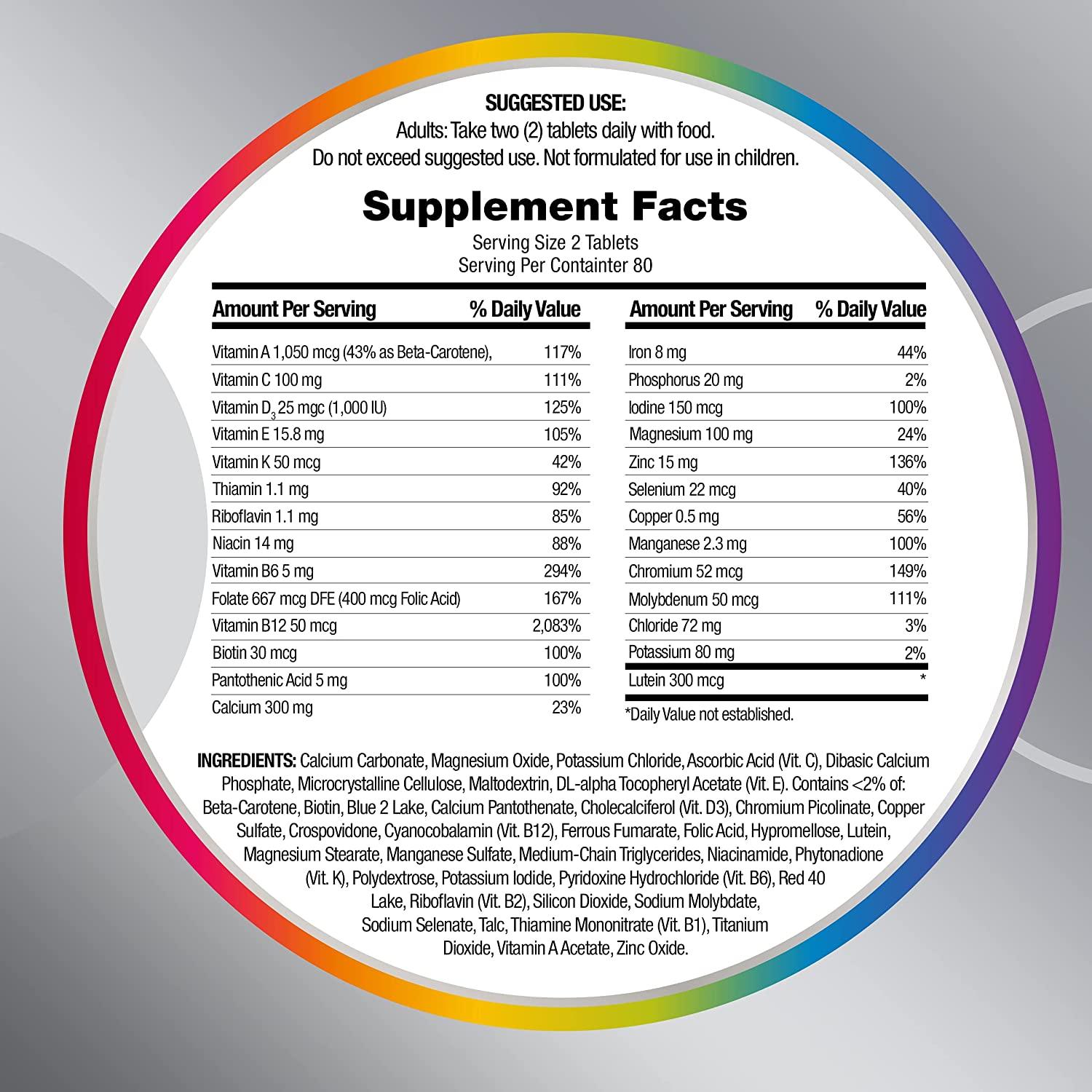 Centrum Minis Silver Women's Multivitamin for Women 50 Plus ...