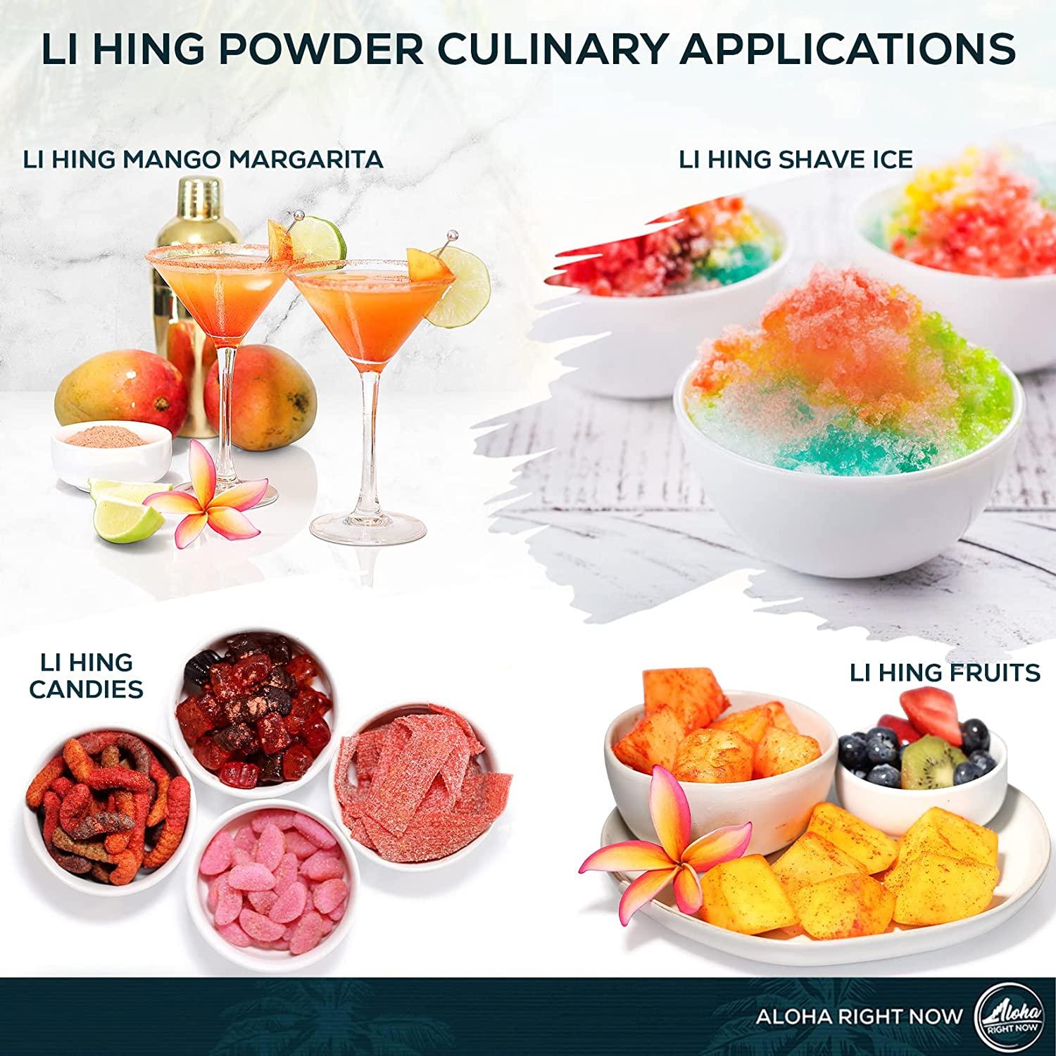 Aloha Right Now Authentic Li Hing Mui Powder 7 oz Shaker - Sweet, Sour ...