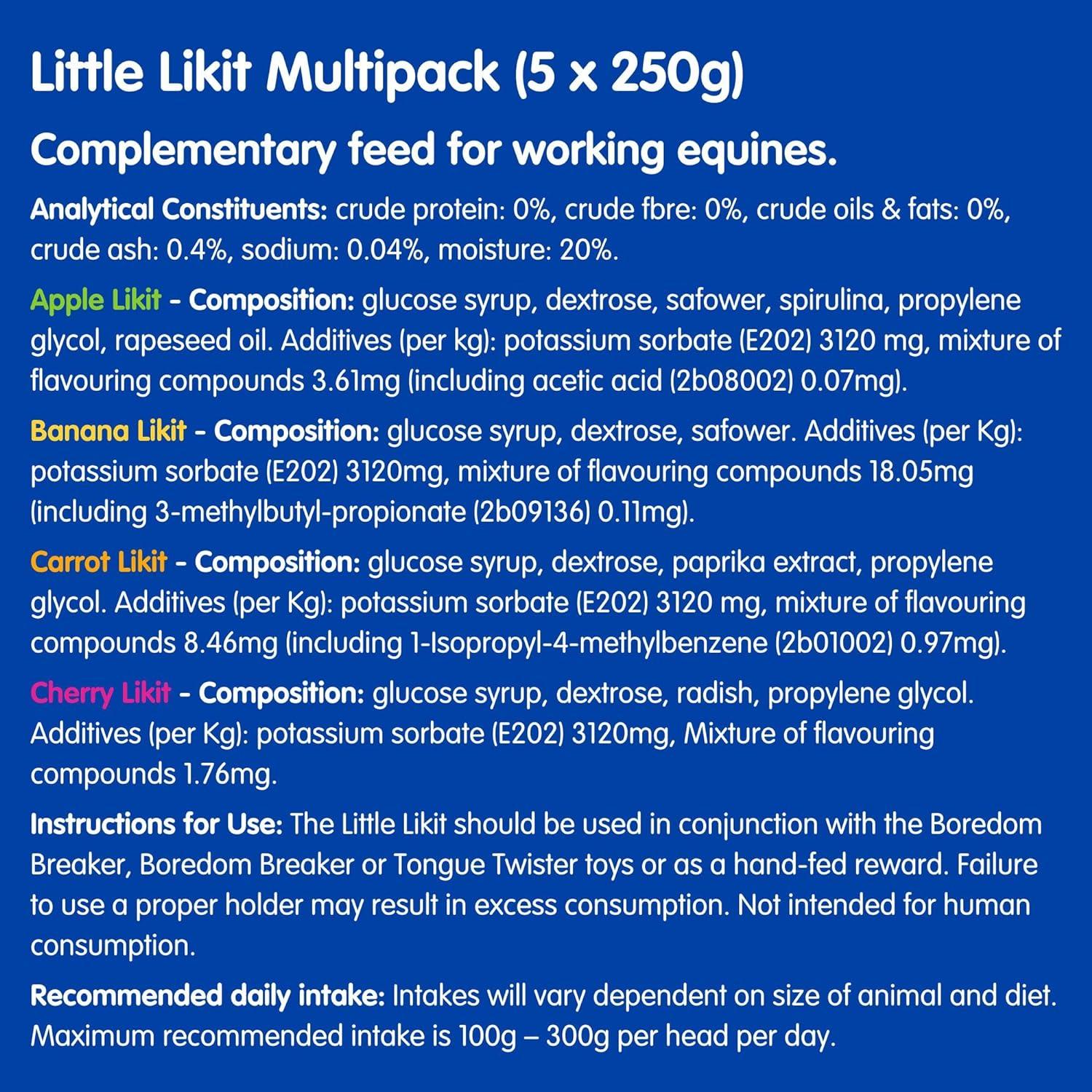 Likit Little Multipack Refill 250g | Apple Cherry Banana Carrot | Pack ...