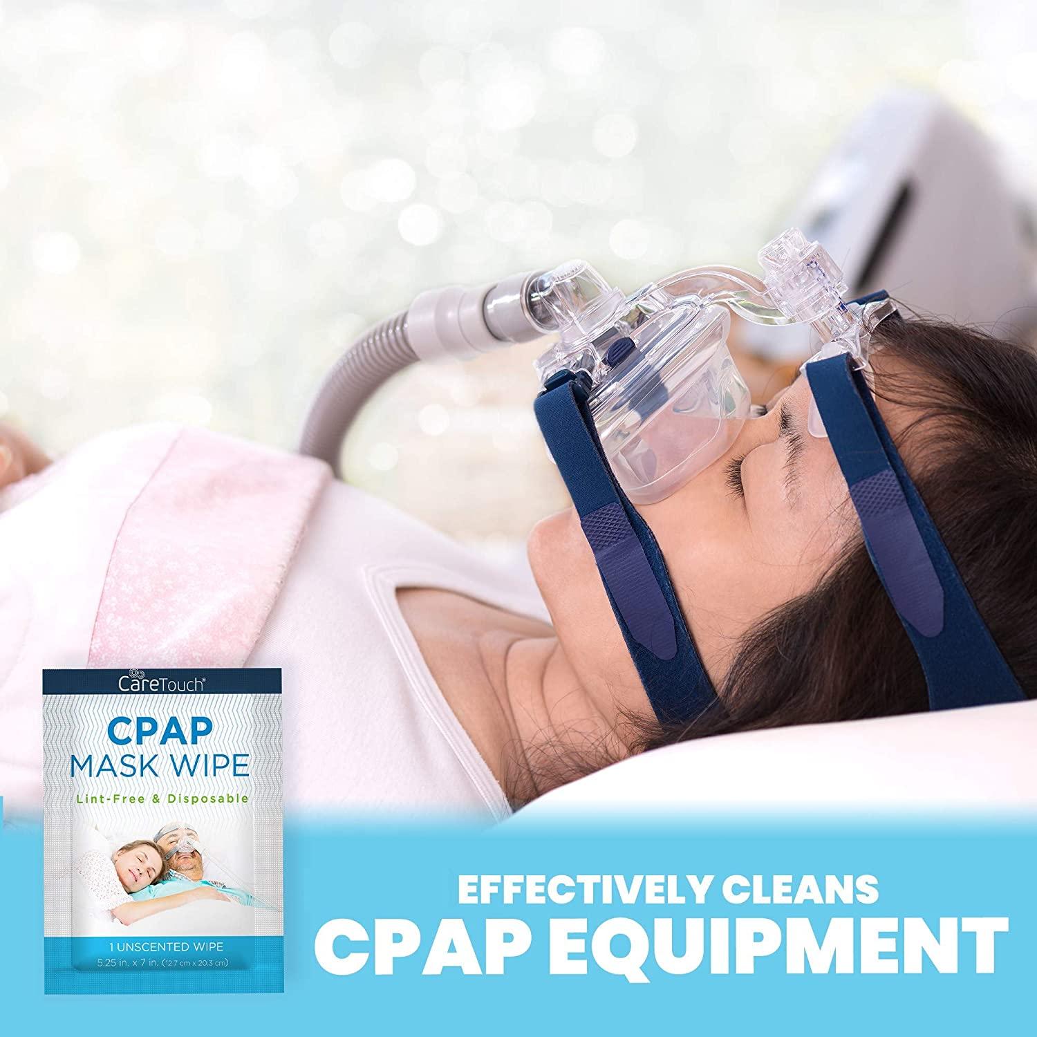 Care Touch CPAP Travel Mask Wipes - 25 Individually Wrapped Unscented ...