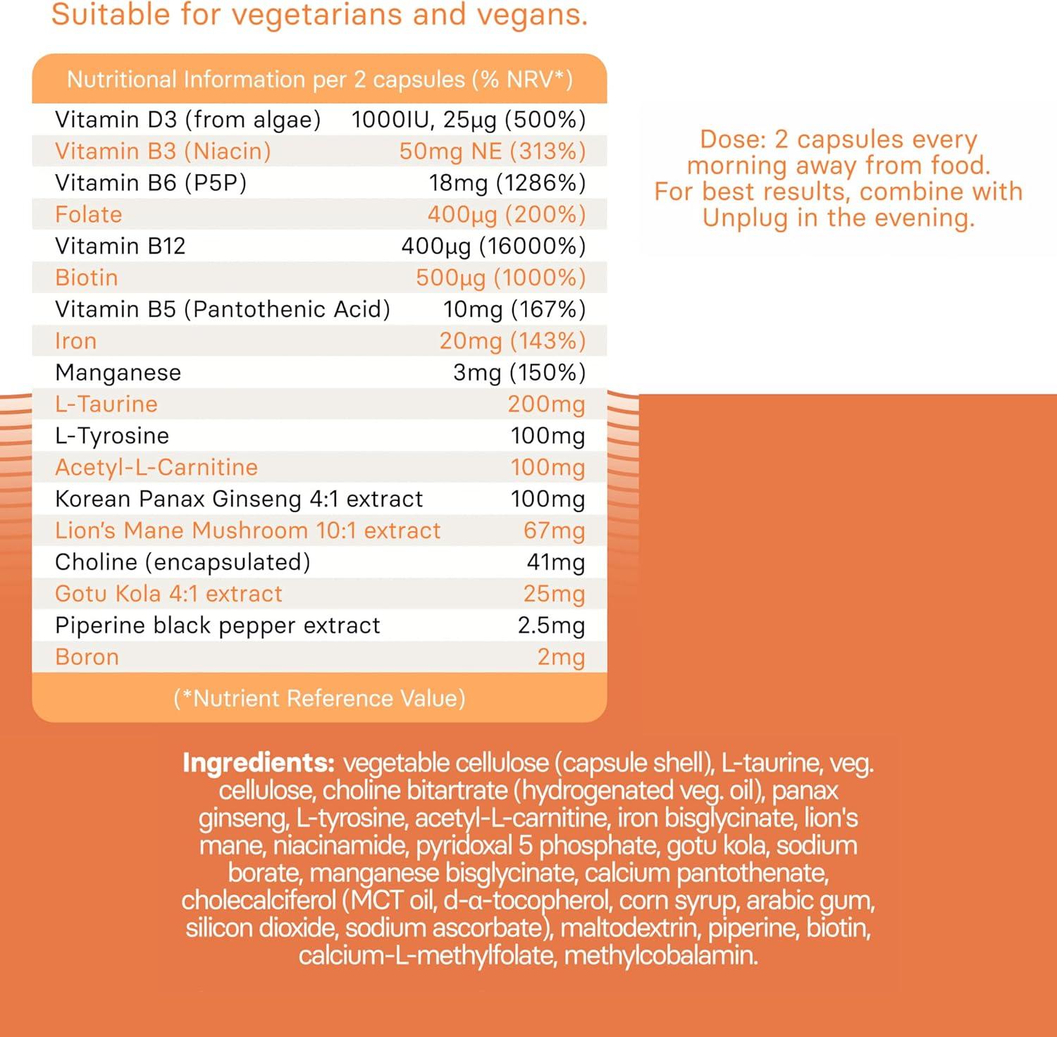 Motion Nutrition Power Up Daytime Nootropic - 60 Capsules | Buy Now ...