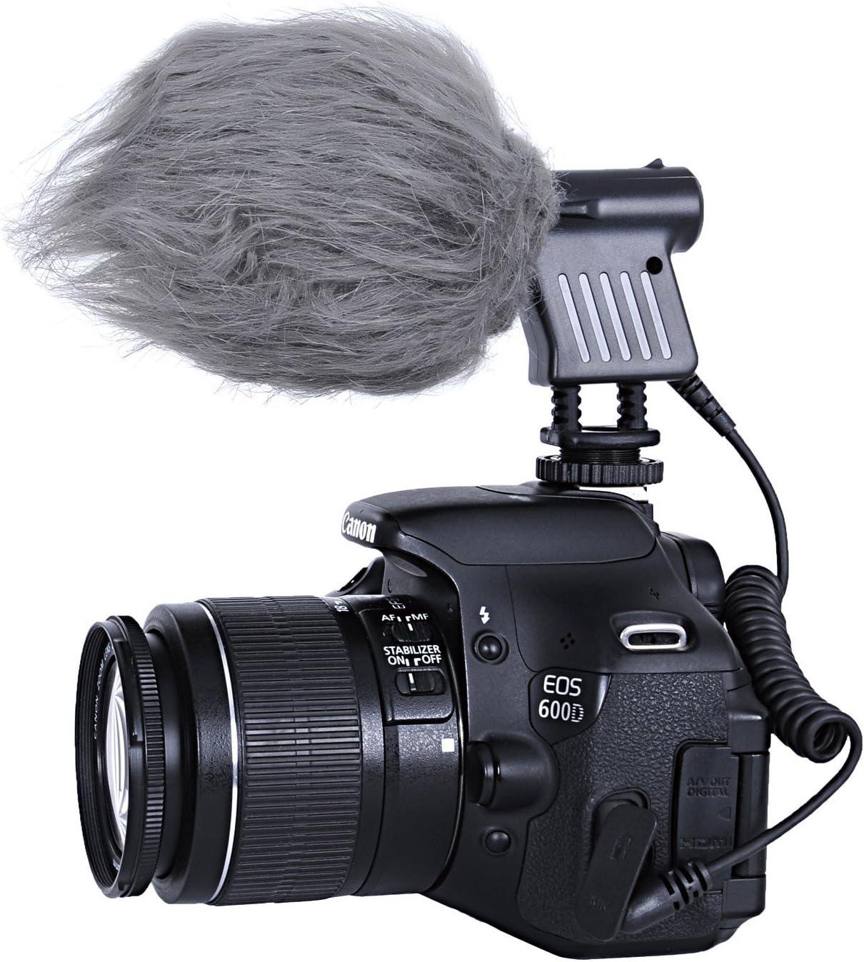 Movo VXR1000 Mini HD Shotgun Condenser Video Microphone for DSLR and ...