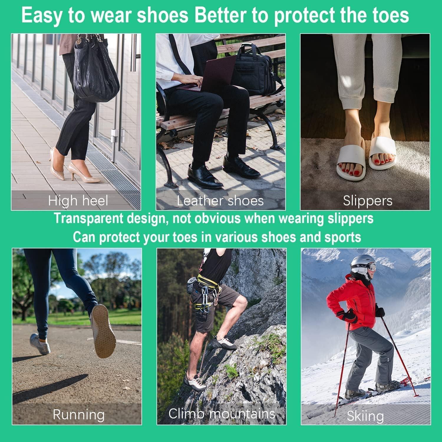 Silicone Toe Protector Gel Sleeves - 60 Pcs Anti-Friction Caps for ...