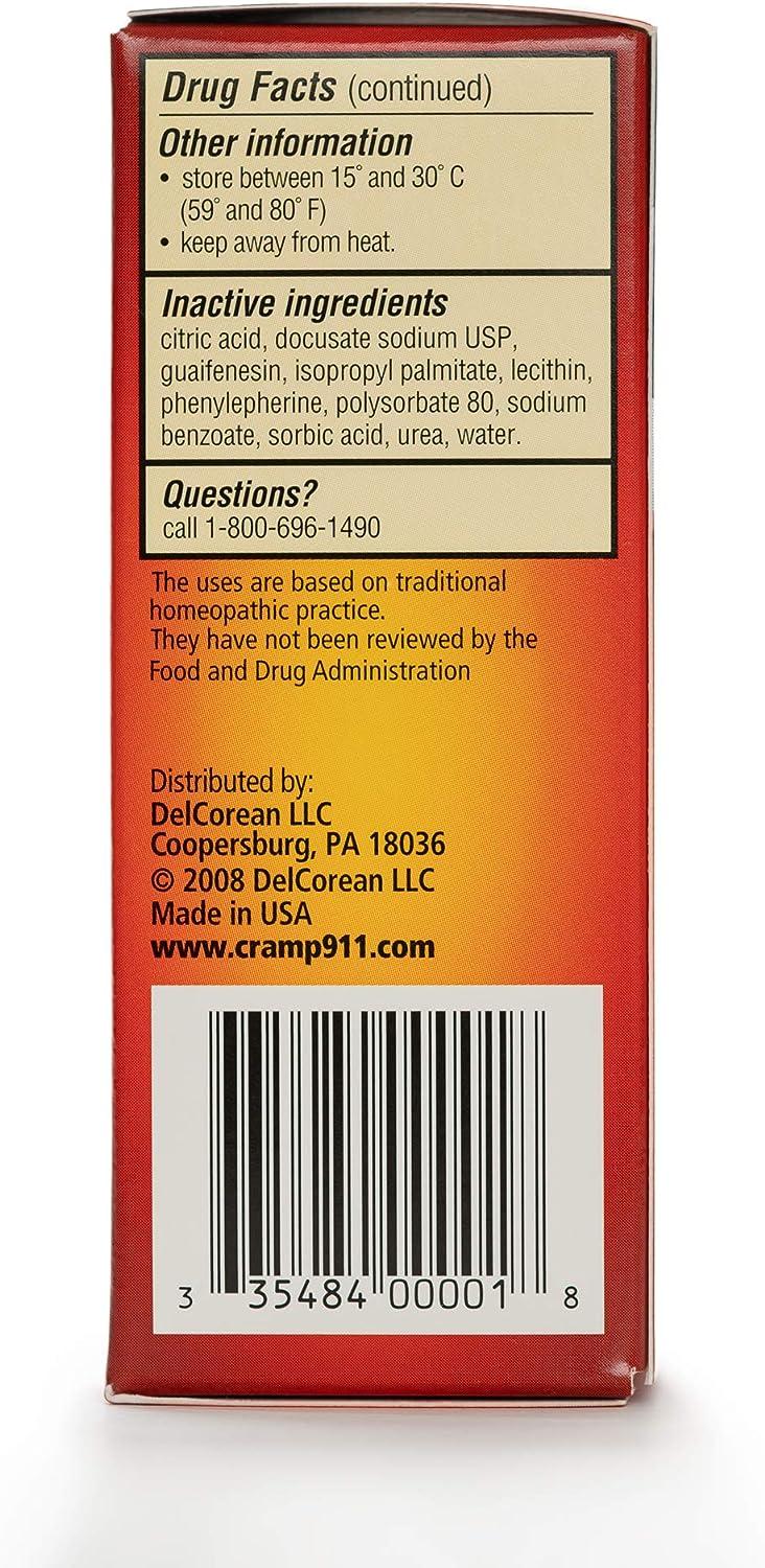 Cramp 911 Muscle Relaxer Pain Relief Cream - Roll-on Lotion 0.71 oz ...