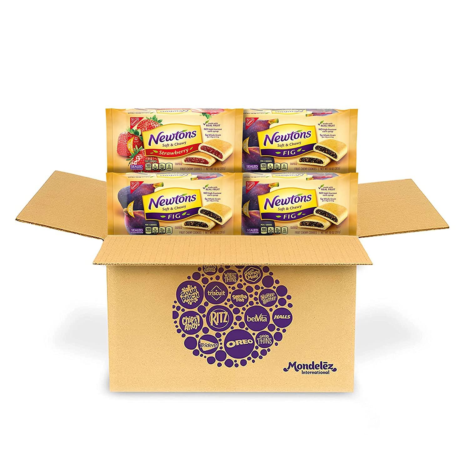 Newtons Soft & Chewy Cookies Variety Pack - Fig, Strawberry, Triple ...
