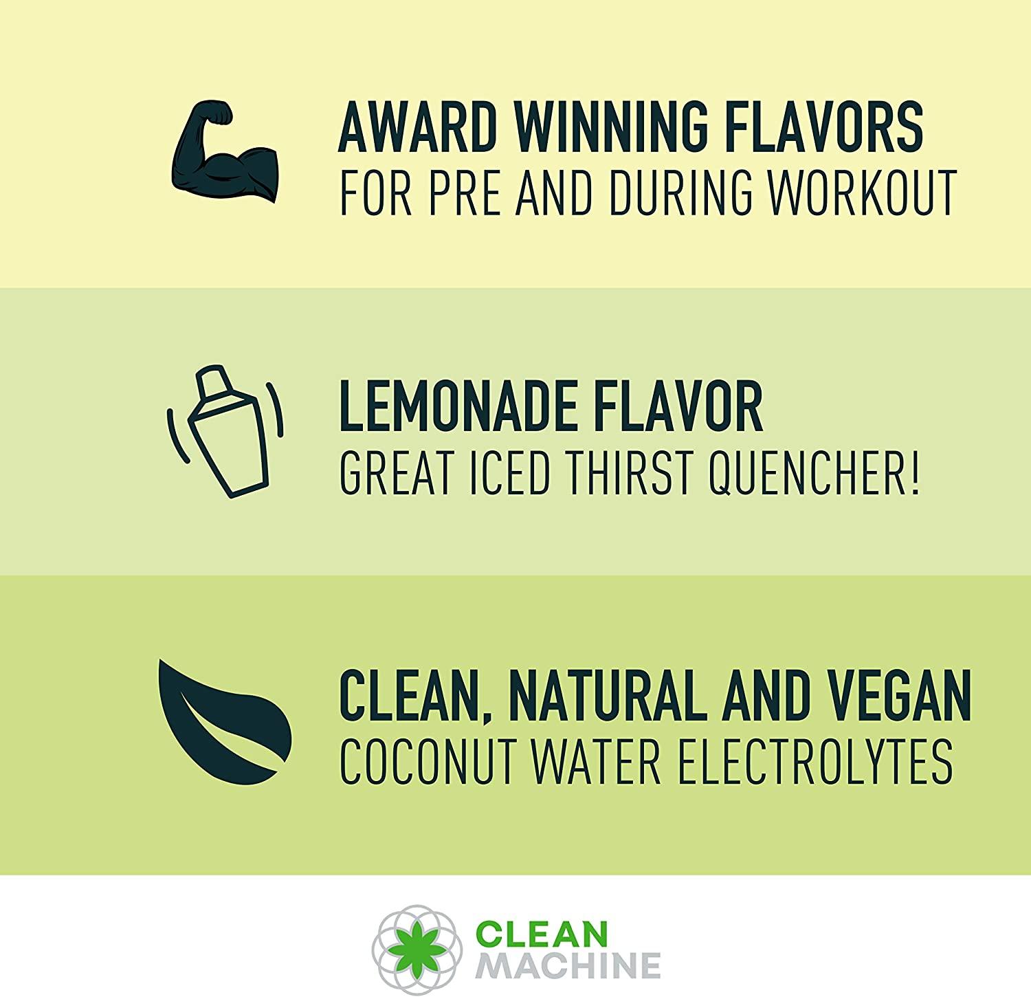 Clean BCAA Lemonade - Vegan Amino Supplement with Natural BCAAs ...