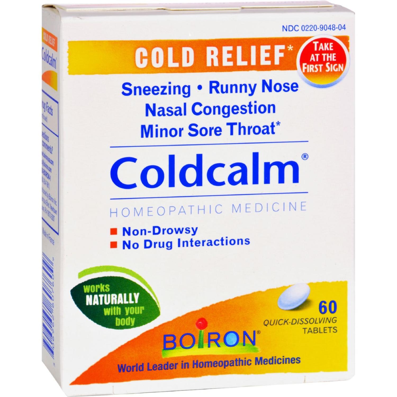 Boiron ColdCalm 60 Tablets - Natural Relief for Cold Symptoms