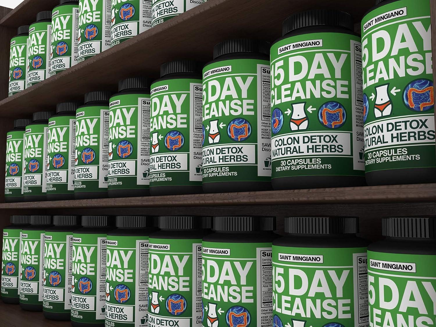 Saint Mingiano 15 Day Cleanse | Natural Colon Detox & Laxative for ...