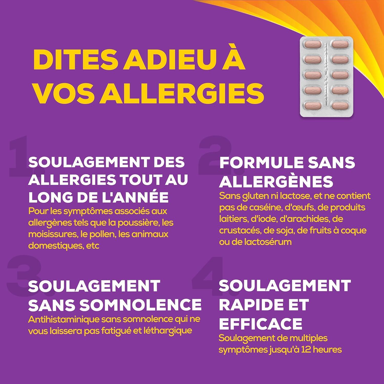 Allegra 12 Hour Allergy Medication Non Drowsy Fast Multi-Symptom ...