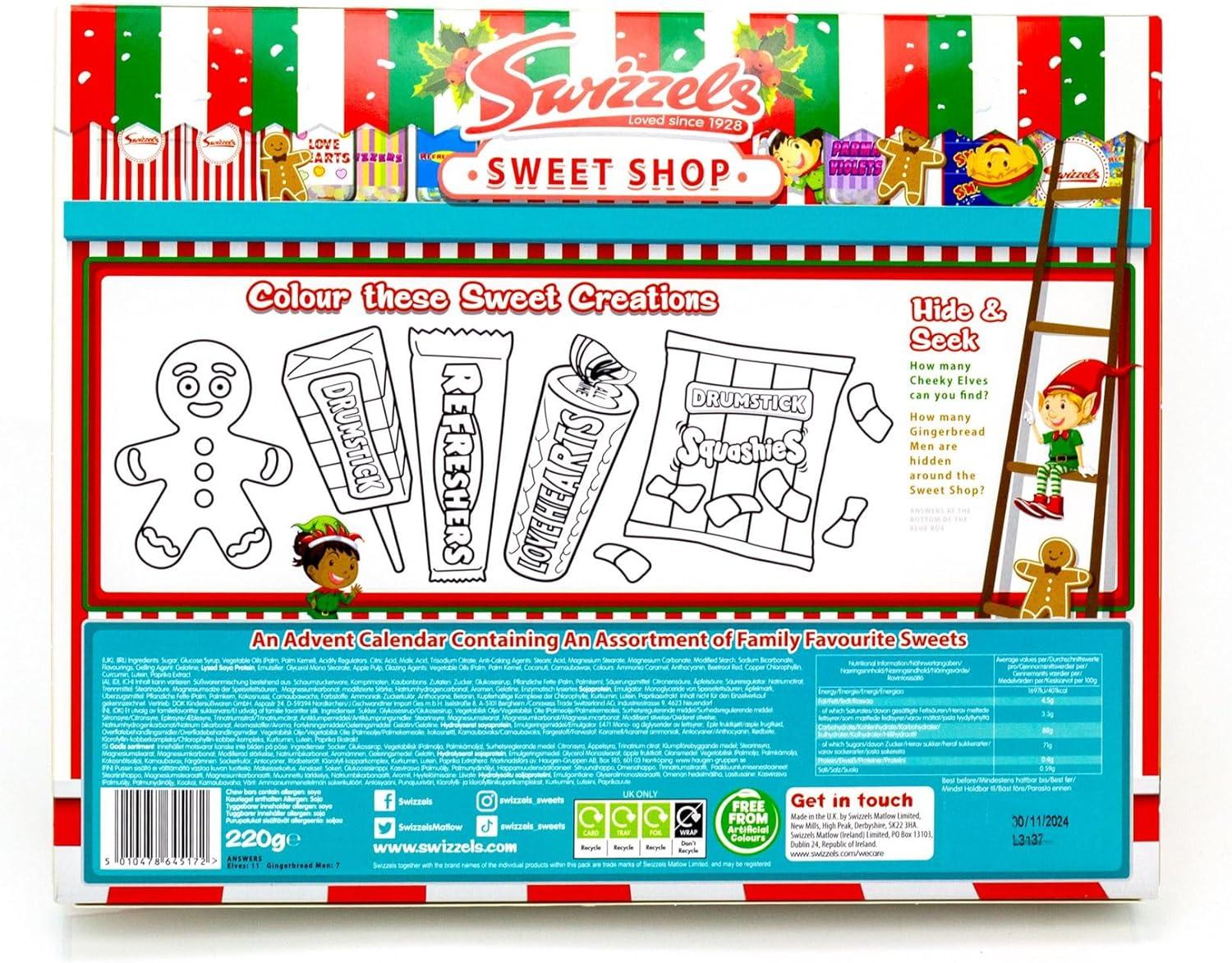 Swizzels Christmas Advent Calendar | Retro Sweets Advent Calendar for ...