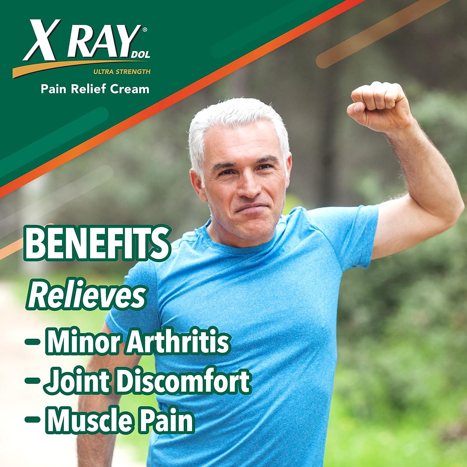 X Ray Dol Topical Arthritis Pain Reliever Cream - Fast-Acting 2oz Joint ...