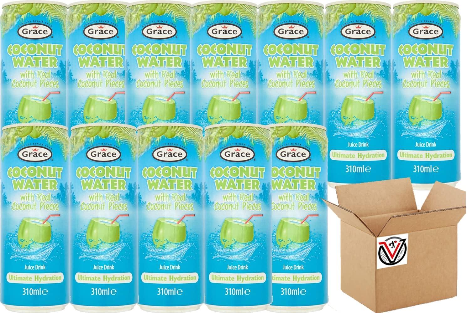 Grace Coconut Water Juice Drink with Real Coconut Pieces 310ml | Pick ...