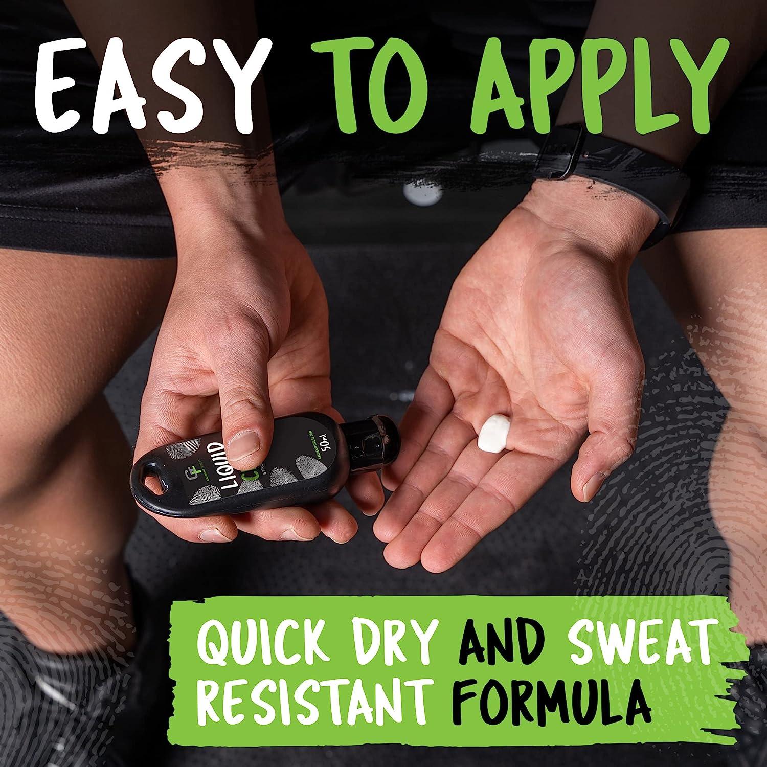 Gradient Fitness Liquid Chalk - Gym, Lifting, Rock Climbing, Pole Grip ...