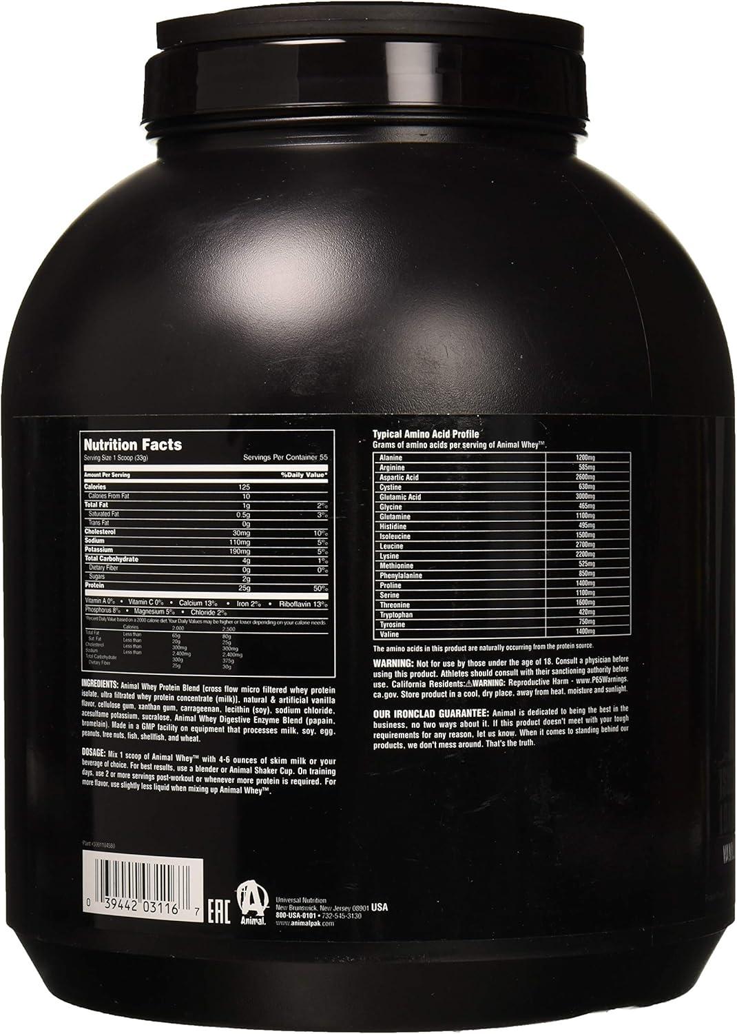 Animal Whey Isolate Whey Protein Powder Isolate Loaded for Post Workout ...