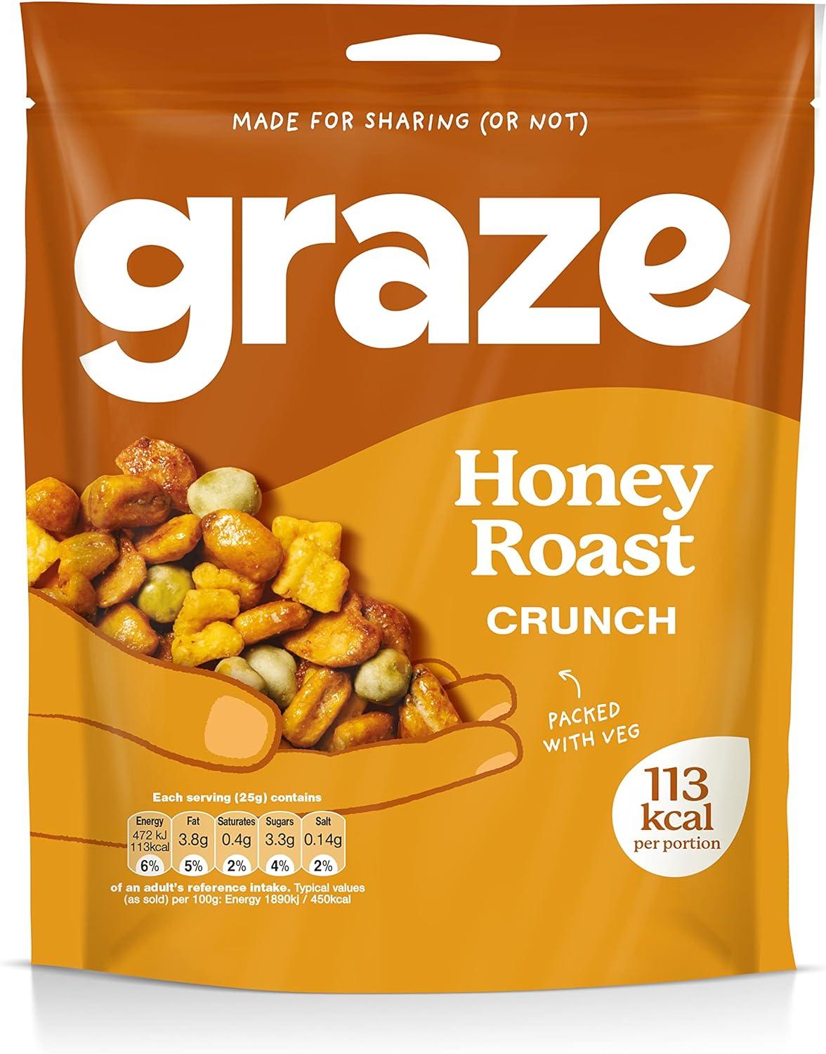 Graze Healthy Snacks - Honey Roast Crunch Mixed Sharing Snacks 100g | Buy Now with Express ...