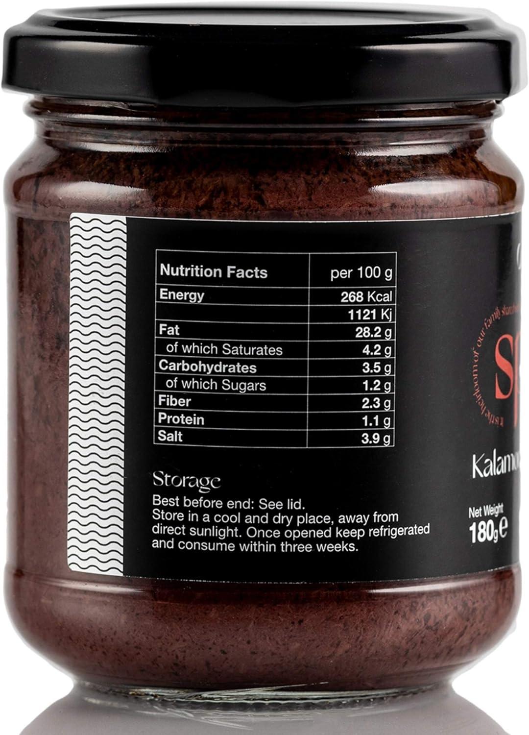 Spelia Olive Spread (180g) - Premium Kalamon Olive Tapenade - Authentic ...