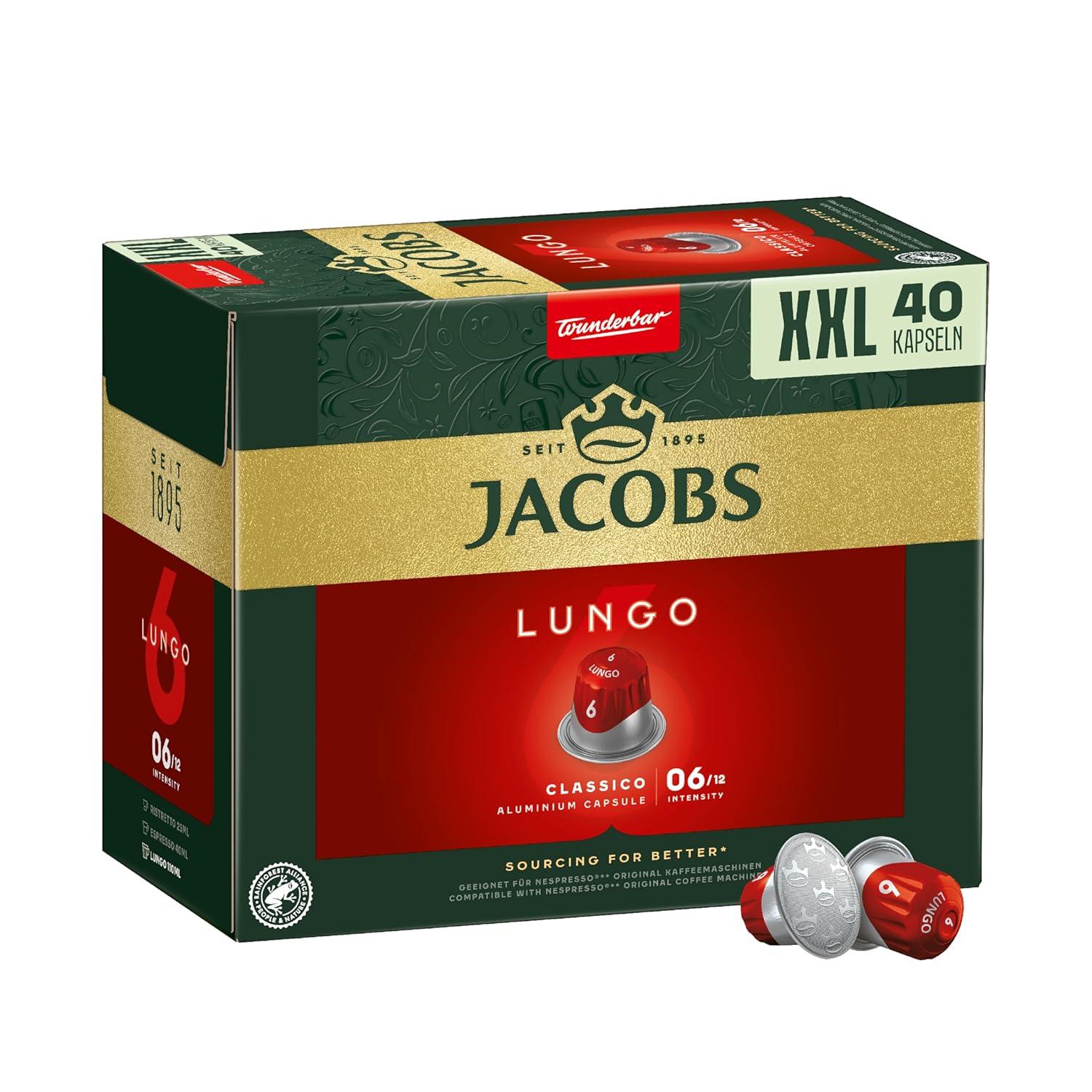 Jacobs Lungo Classico Coffee Capsules Megapack XXL - 200 Nespresso ...