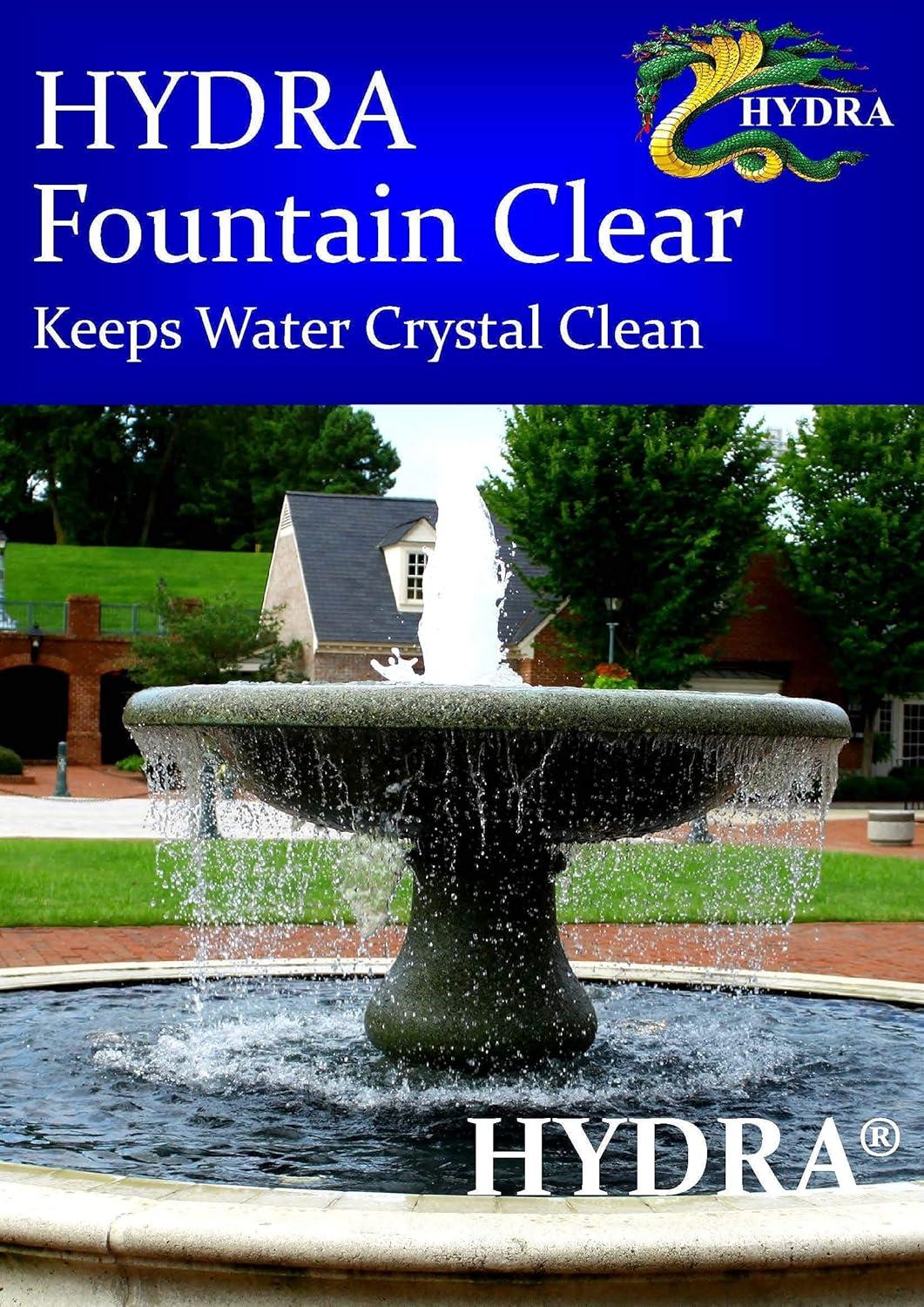 Hydra Fountain Clear Water Feature Cleaner | 60ml - Treats 800L | Algae ...