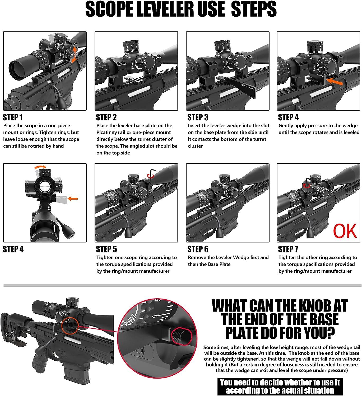 Optic Leveler Combo - Scope Leveler for Precise Scope Alignment in ...