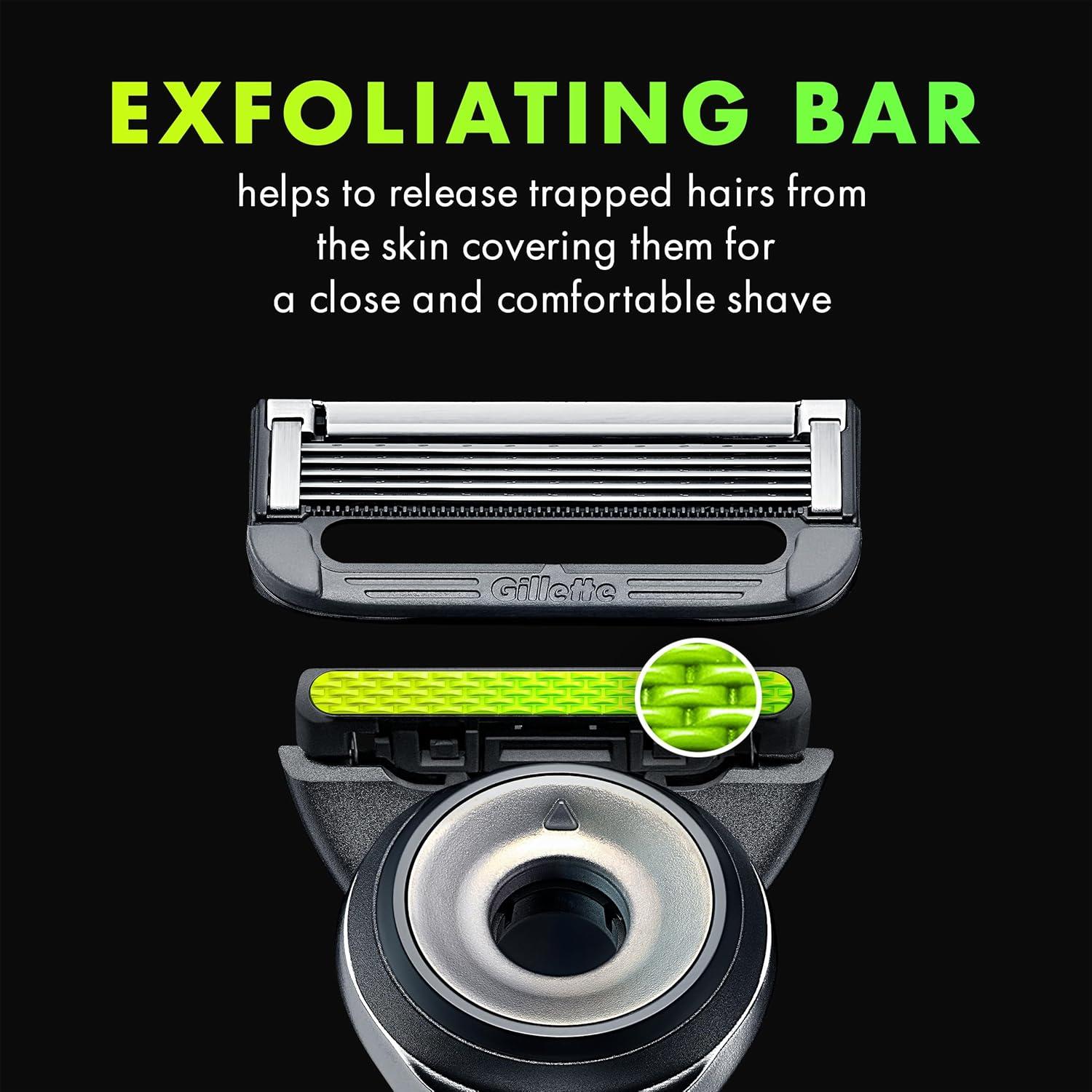 Buy Gillette Labs Exfoliating Bar Razor Set | Men's Razor with 2 Blade ...