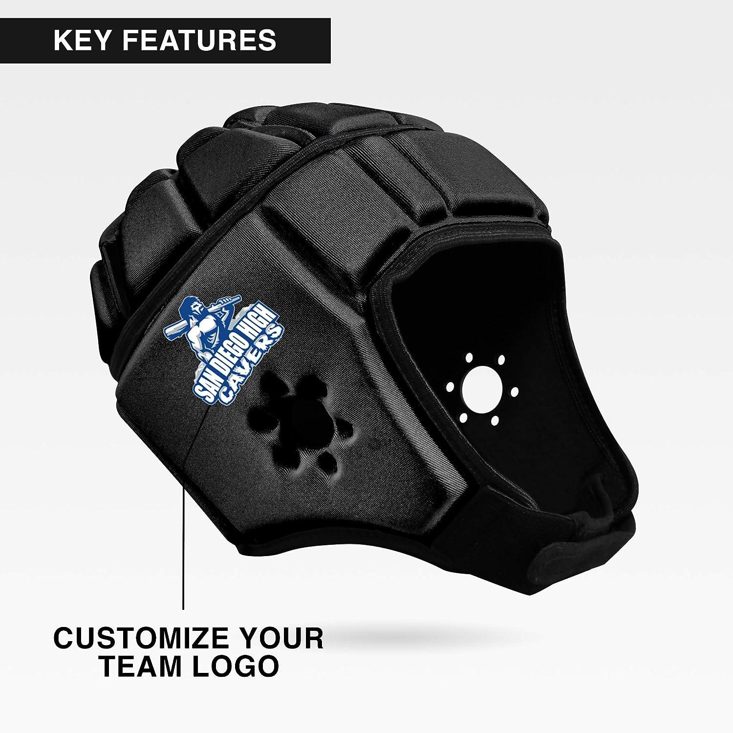 EliteTek Soft Padded Headgear - 7v7 Soft Shell - Rugby - Flag Football ...