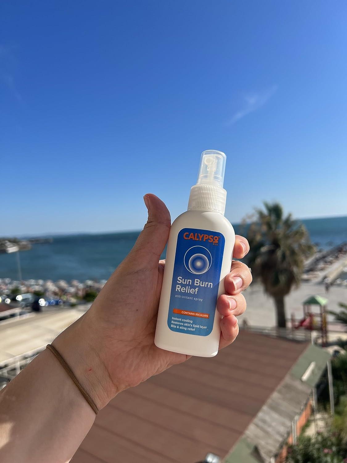 Calypso Sun Burn Relief Spray - Fast Soothing Relief for Sunburned Skin ...