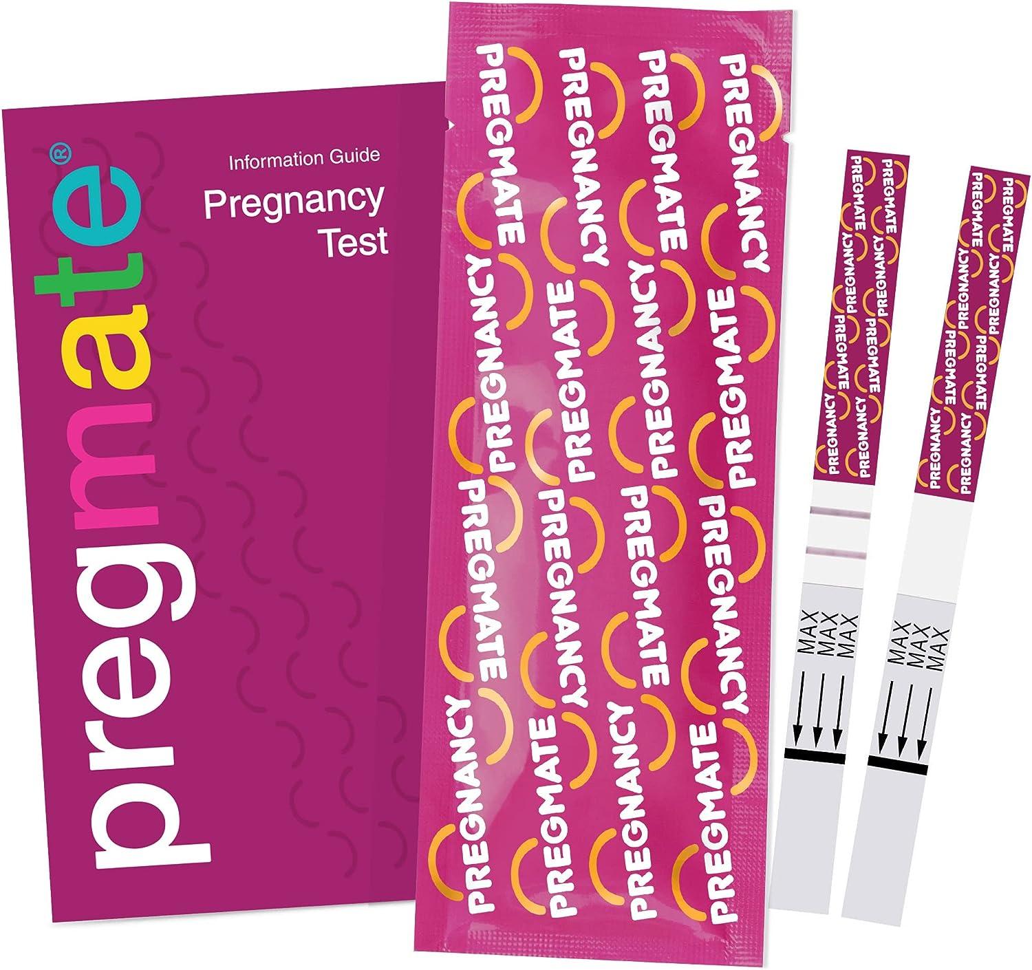 Pregmate 10 Pregnancy Test Strips (10 Count) - Accurate & Reliable Home ...
