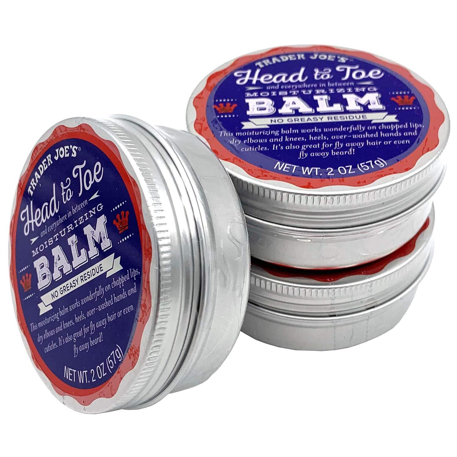 Trader Joe's Head to Toe Moisturizing Balm and Beard Balm 2oz 3-Pack ...