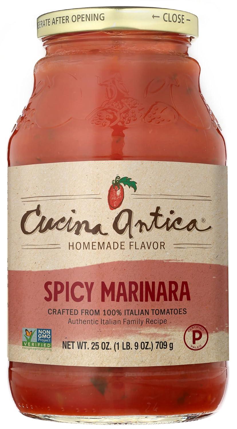 Cucina Antica Spicy Marinara Pasta Sauce 25oz (Pack of 3) | Buy Now ...