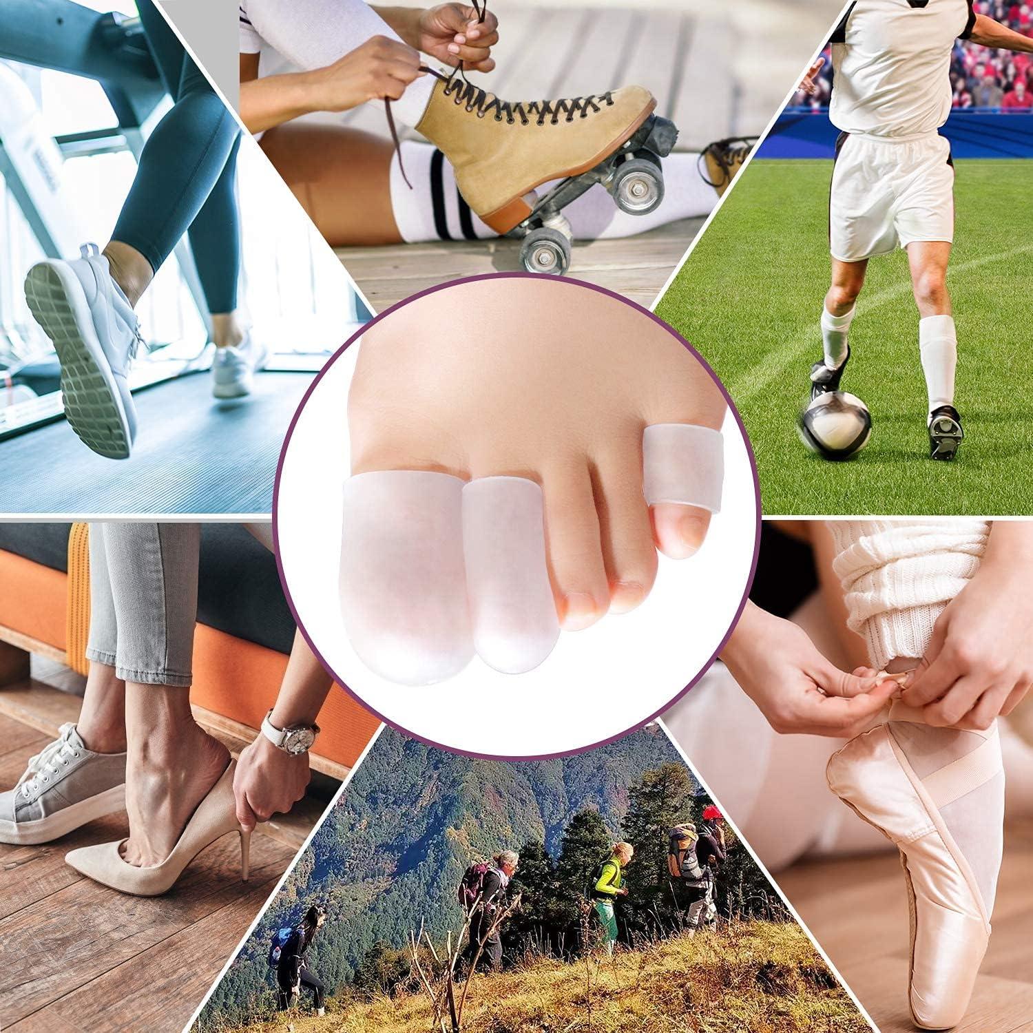 Promifun Toe Protection - 14 Pack Large & Small Transparent Toe Caps ...