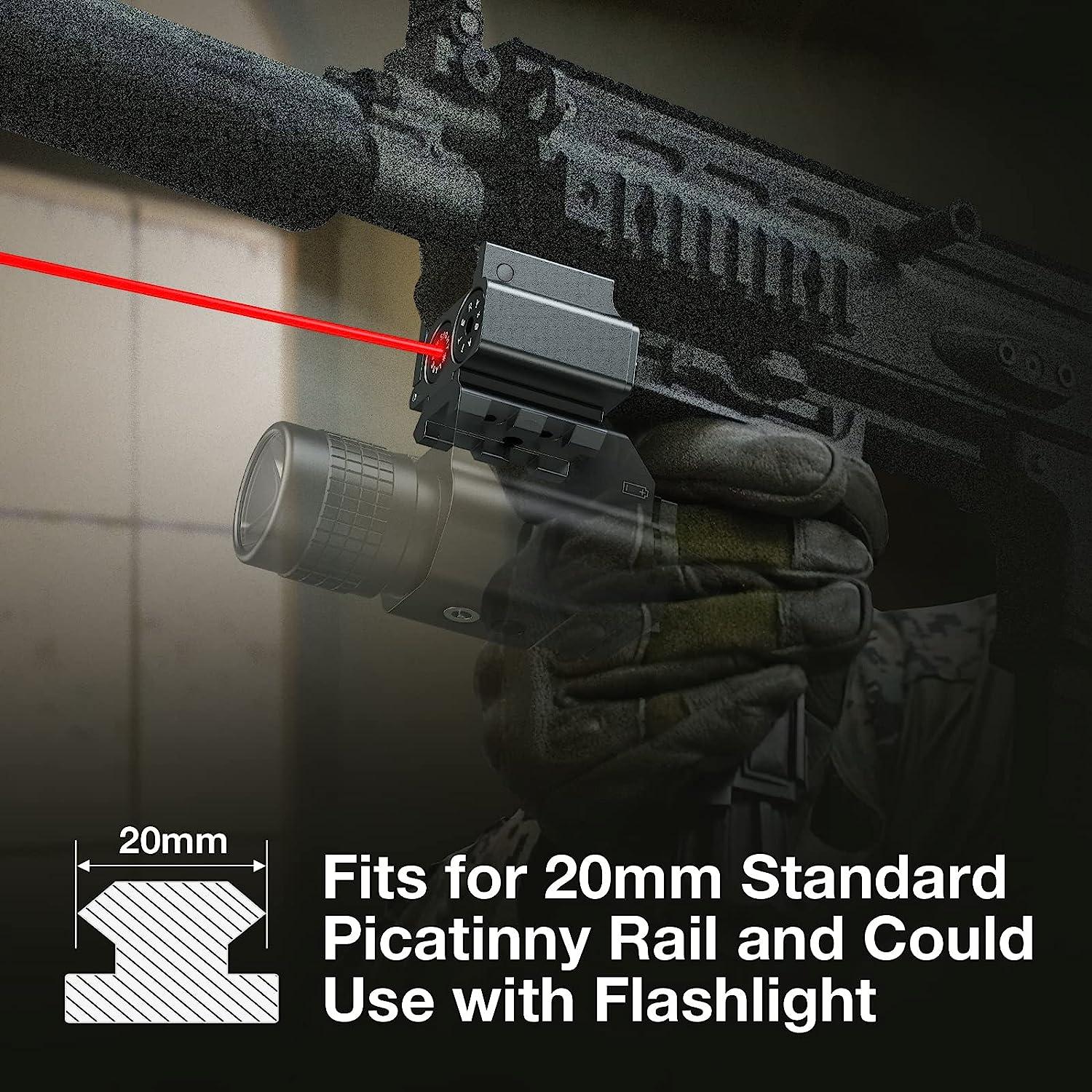 EZshoot Compact Red/Green Laser Sight for Pistol with Rail Mount - Low ...