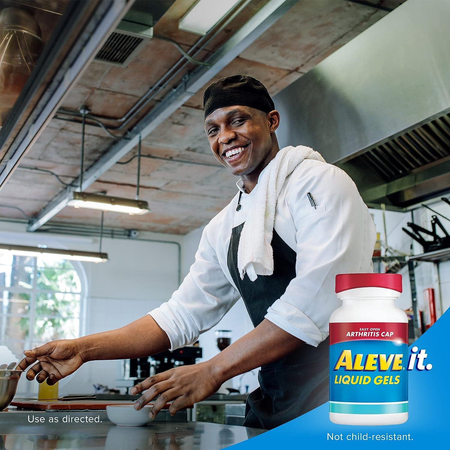 80 Count Aleve Liquid Gels - Naproxen Sodium Pain Relief