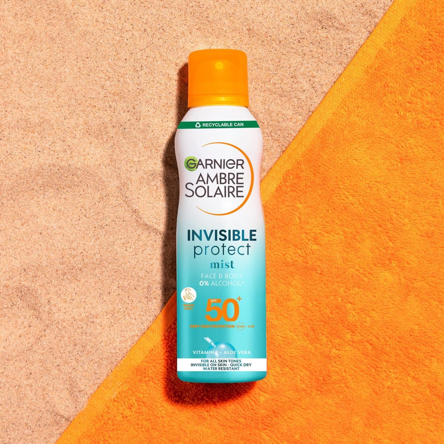 Garnier Ambre Solaire Invisible Protect Mist Transparent Sun Cream ...