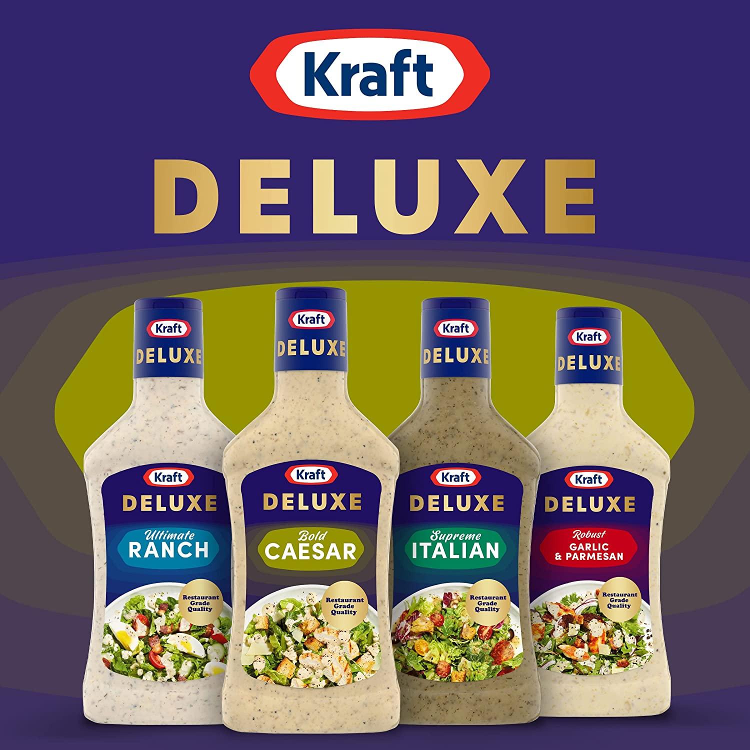 Kraft Deluxe Bold Caesar Salad Dressing - 16 oz Bottle | Buy Online ...