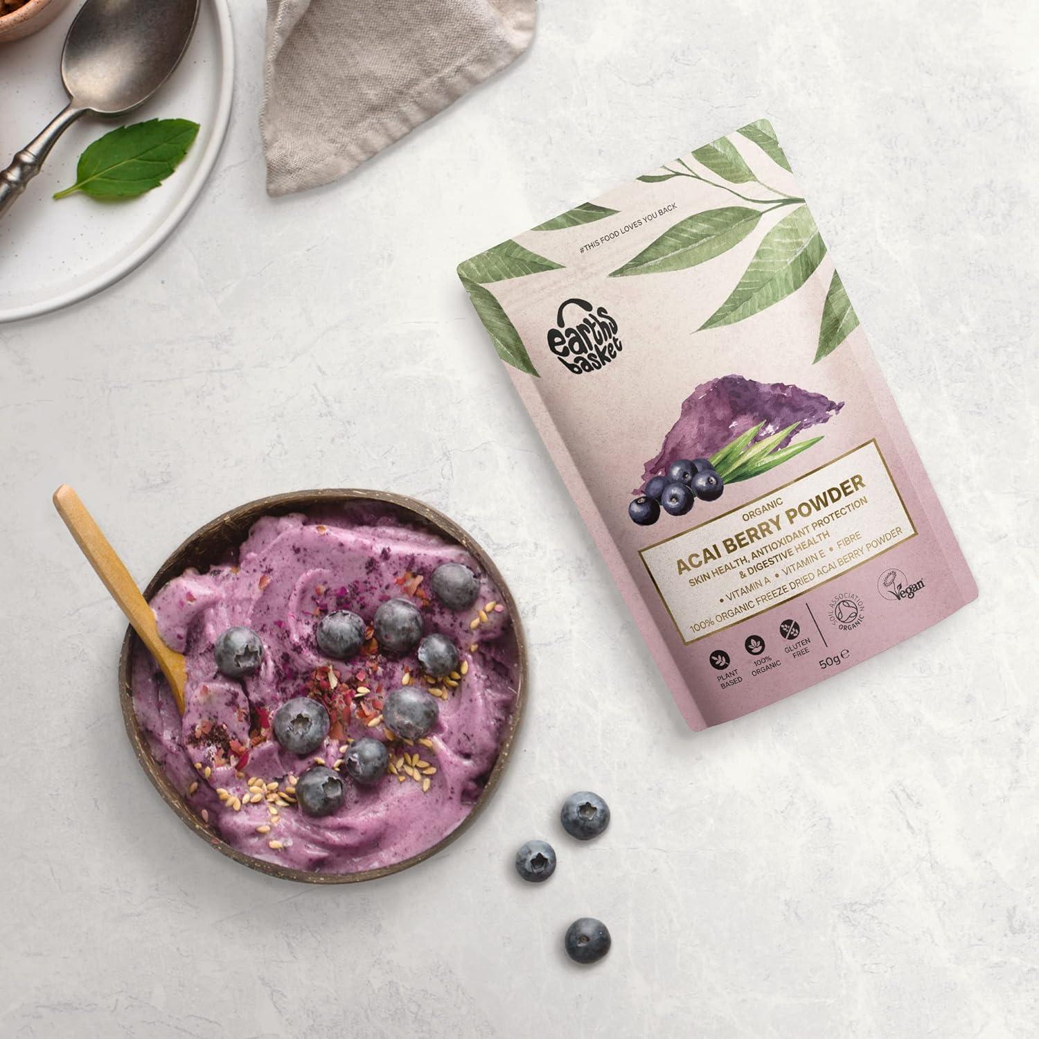 Organic Acai Berry Powder 50g - Natural Antioxidant for Skin Health ...