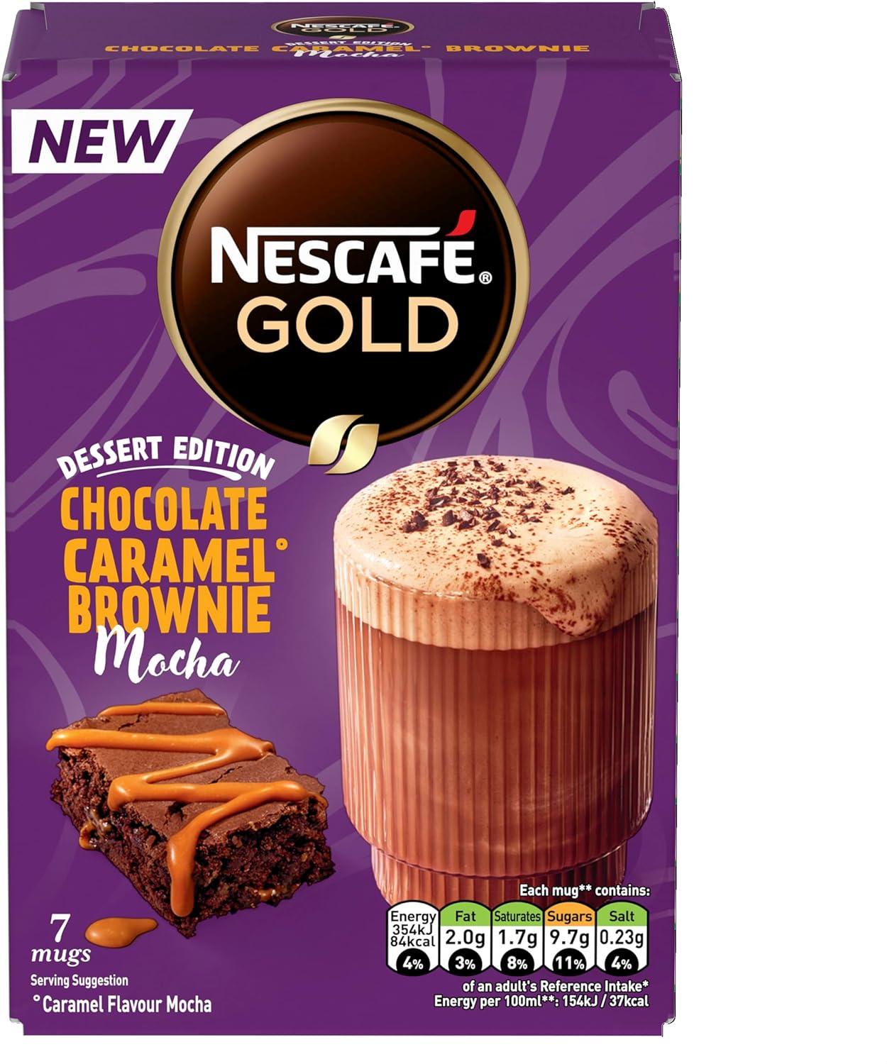 Nescafe Chocolate Caramel Brownie Mocha 7 x 21.4g Sachets - 100% ...