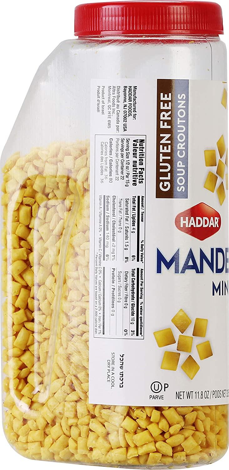 Haddar Gluten Free Soup Mandel Mini Croutons 11.8oz (2 Pack) All ...