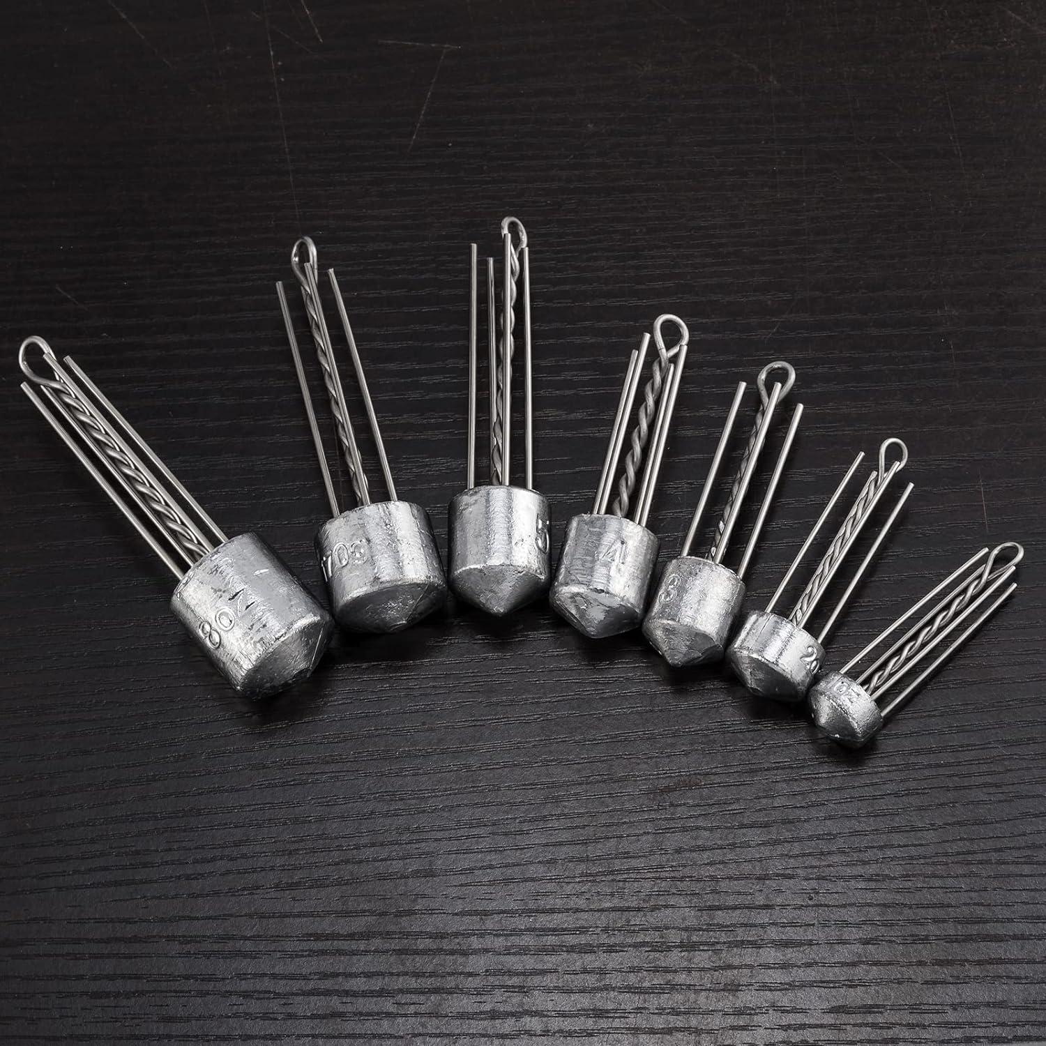 Dr.Fish 5 Pack Spider Surf Fishing Sputnik Sinker Set - 1oz to 8oz ...