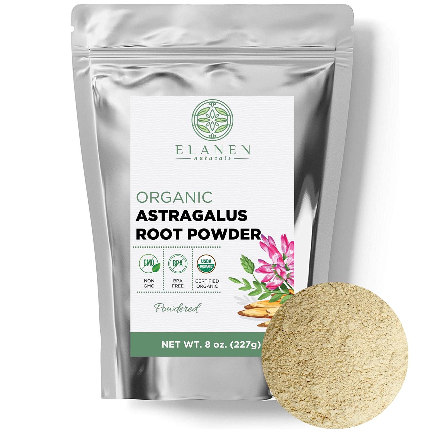 USDA Certified Organic Astragalus Root Powder - 8 oz (227g) | Pure ...