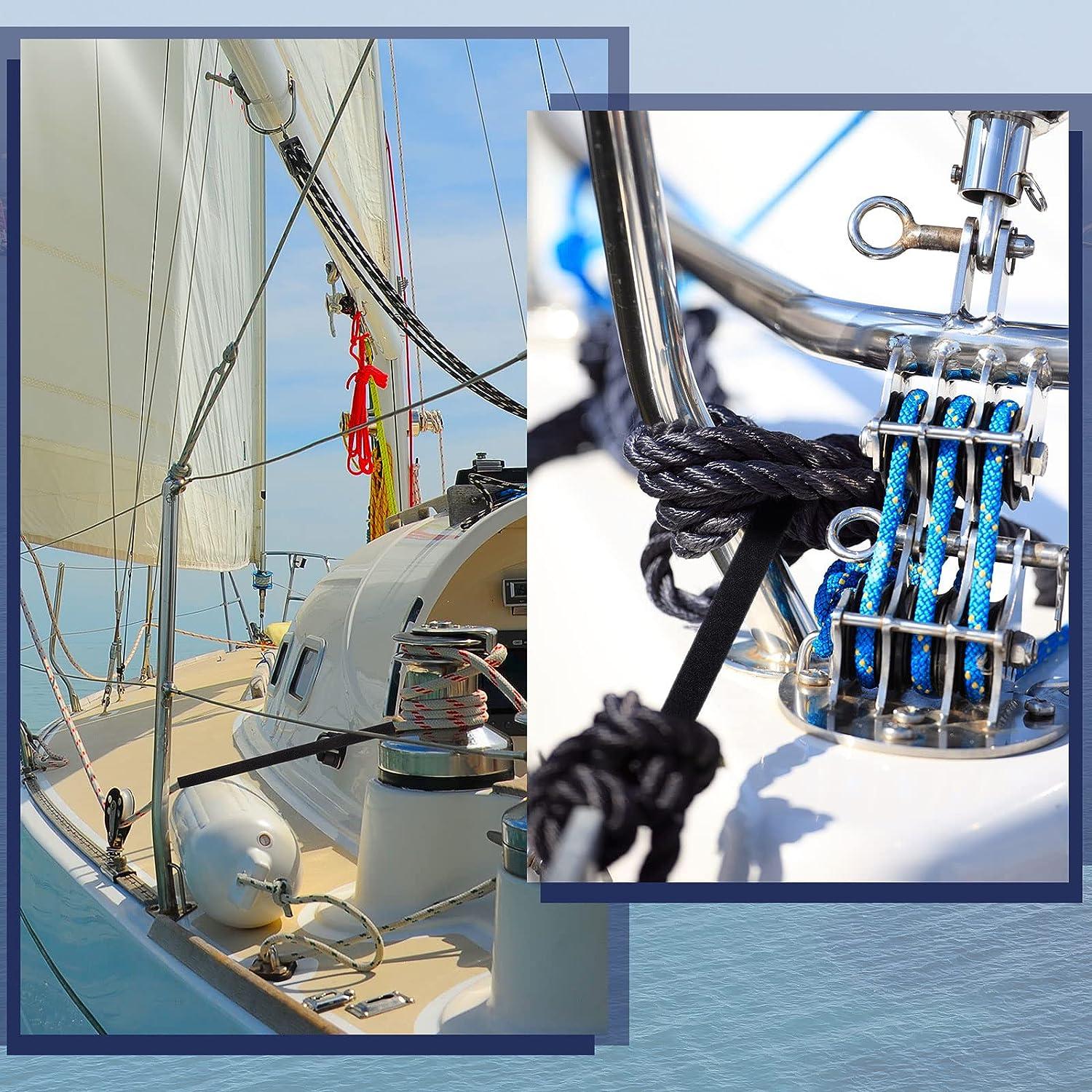 Boat Dock Line Chafe Guards - Set of 4, 24 Inch Removable & Secure ...