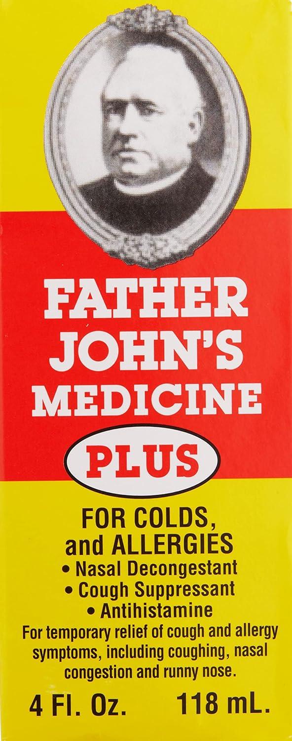 Father John's Medicine Plus Liquid 4 Fl Oz - Cold and Allergy Relief ...