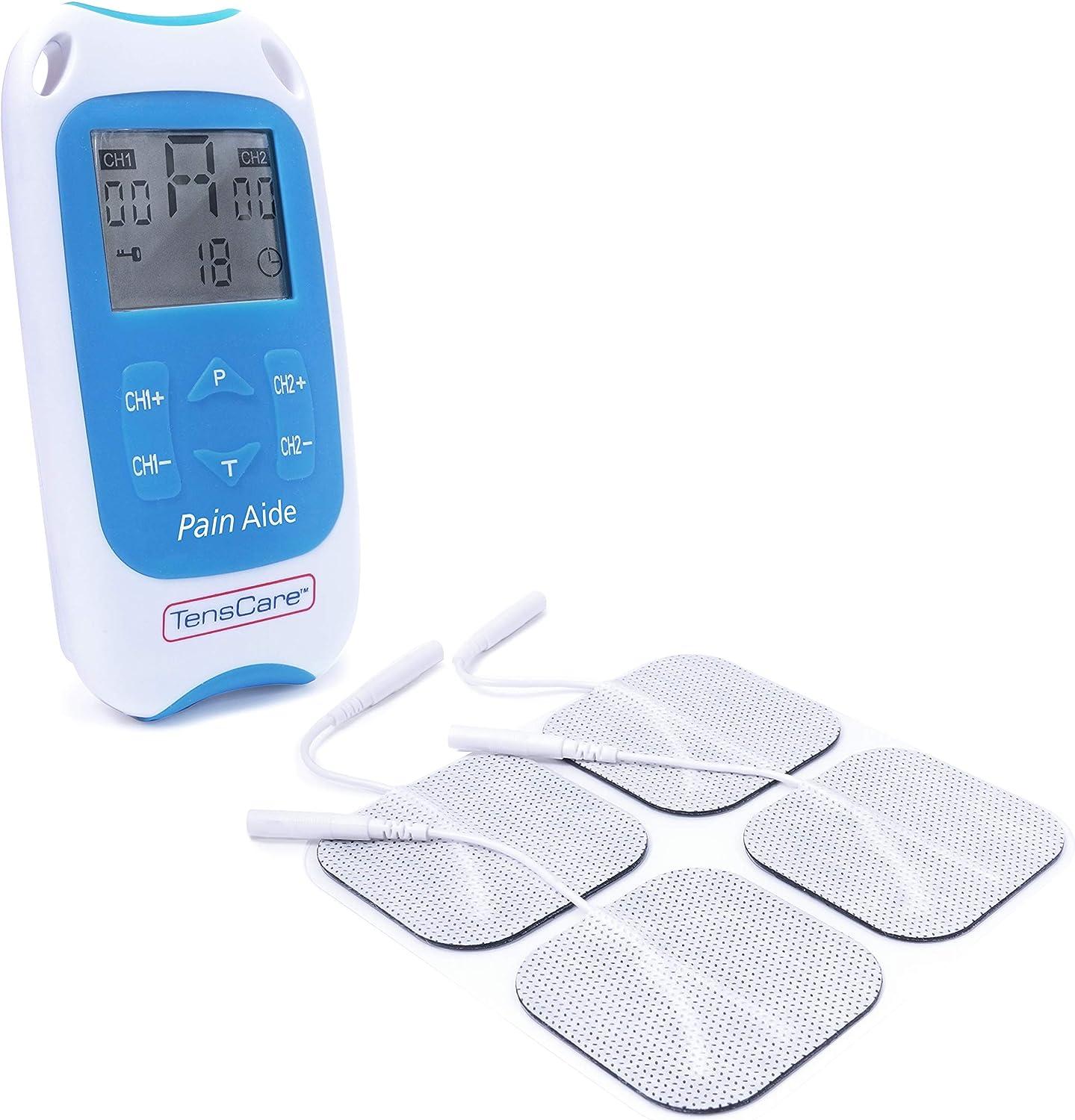 TensCare Pain Aide TENS Unit - Dual Channel Clinically Tested Muscle ...