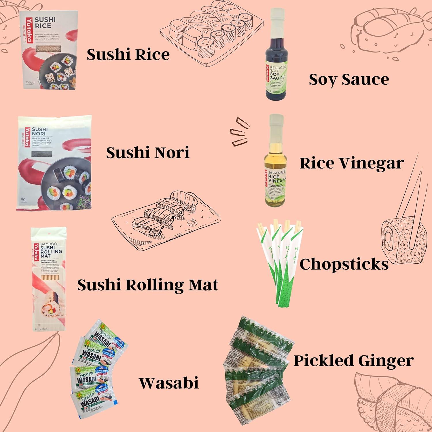 Sushi Kit Sushi Making Kit for DIY Sushi at Home contains Sushi Rice ...