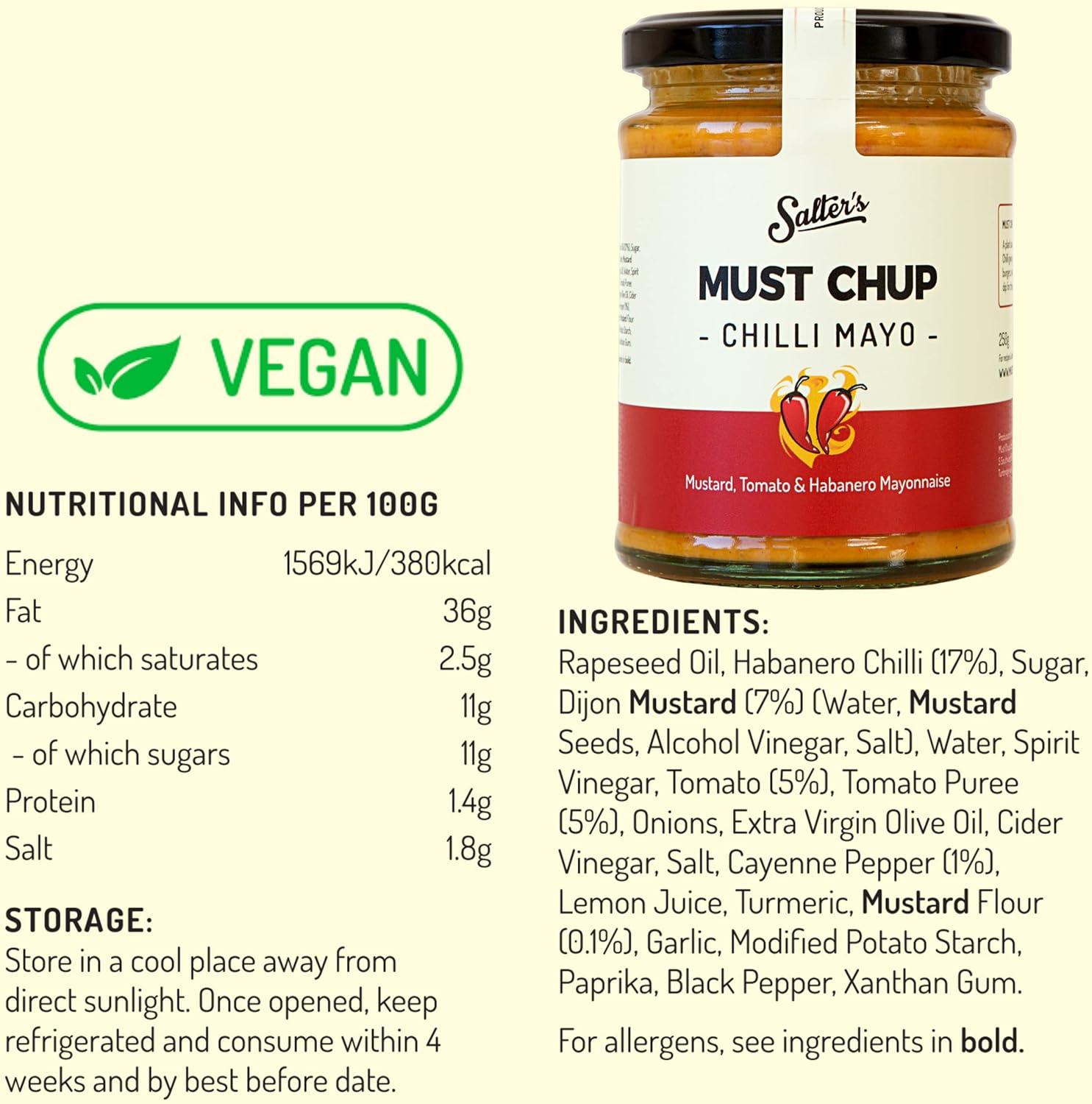 Must Chup Chilli Mayo Habanero Mustard and Tomato Mayonnaise 2x Jar set ...