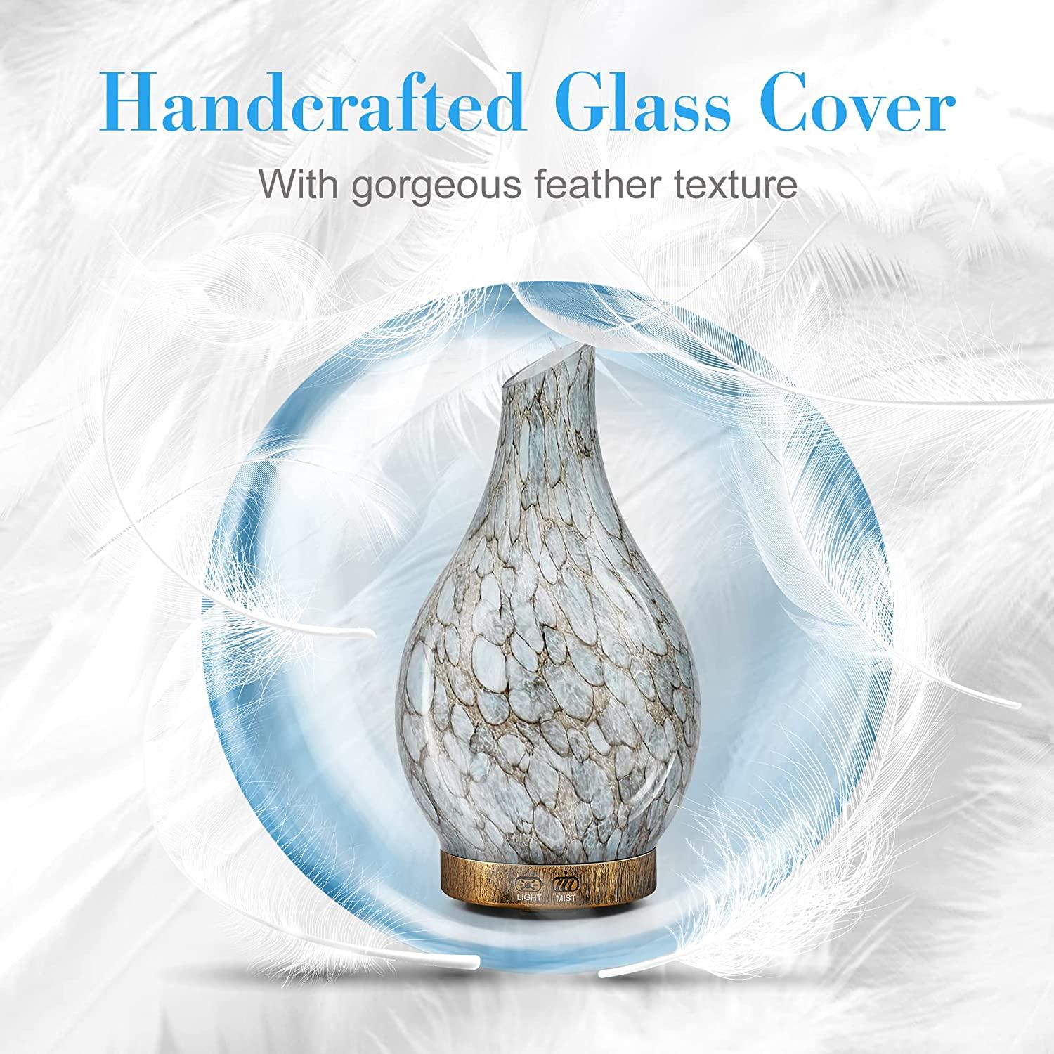 ASAKUKI 150ml Essential Oil Diffuser - Ultrasonic Aromatherapy with ...