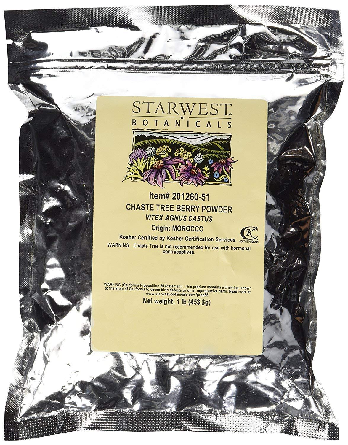 Starwest Botanicals Chaste Tree Berry Powder 1 lb - Pure and Natural Herbal Supplement | Buy Now ...
