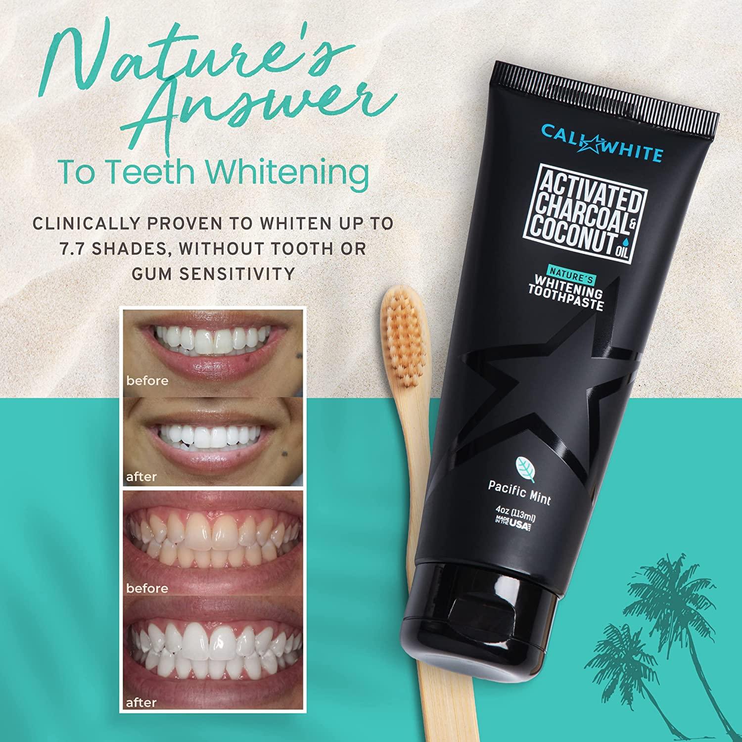 Cali White Fluoride Free Natural Whitening Toothpaste, Activated ...