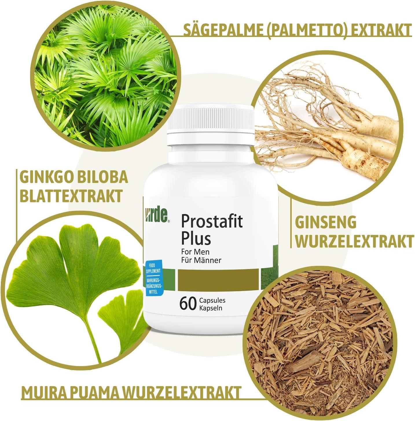 Virte Prostafit Plus: Premium Palmetto Muira Puama Ginseng & Ginkgo ...