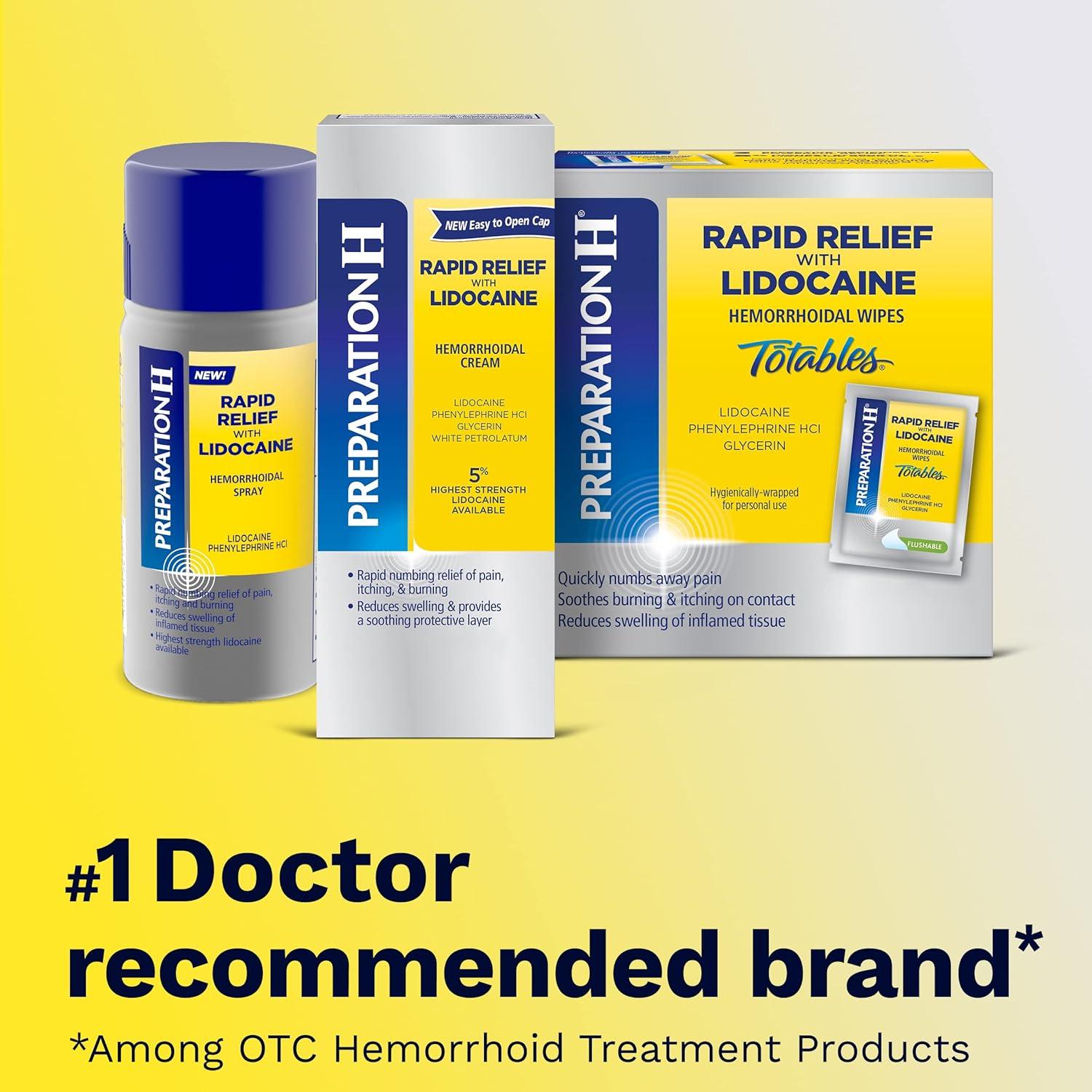 Preparation H Rapid Relief Hemorrhoid Cream with Lidocaine - 0.75 Oz ...